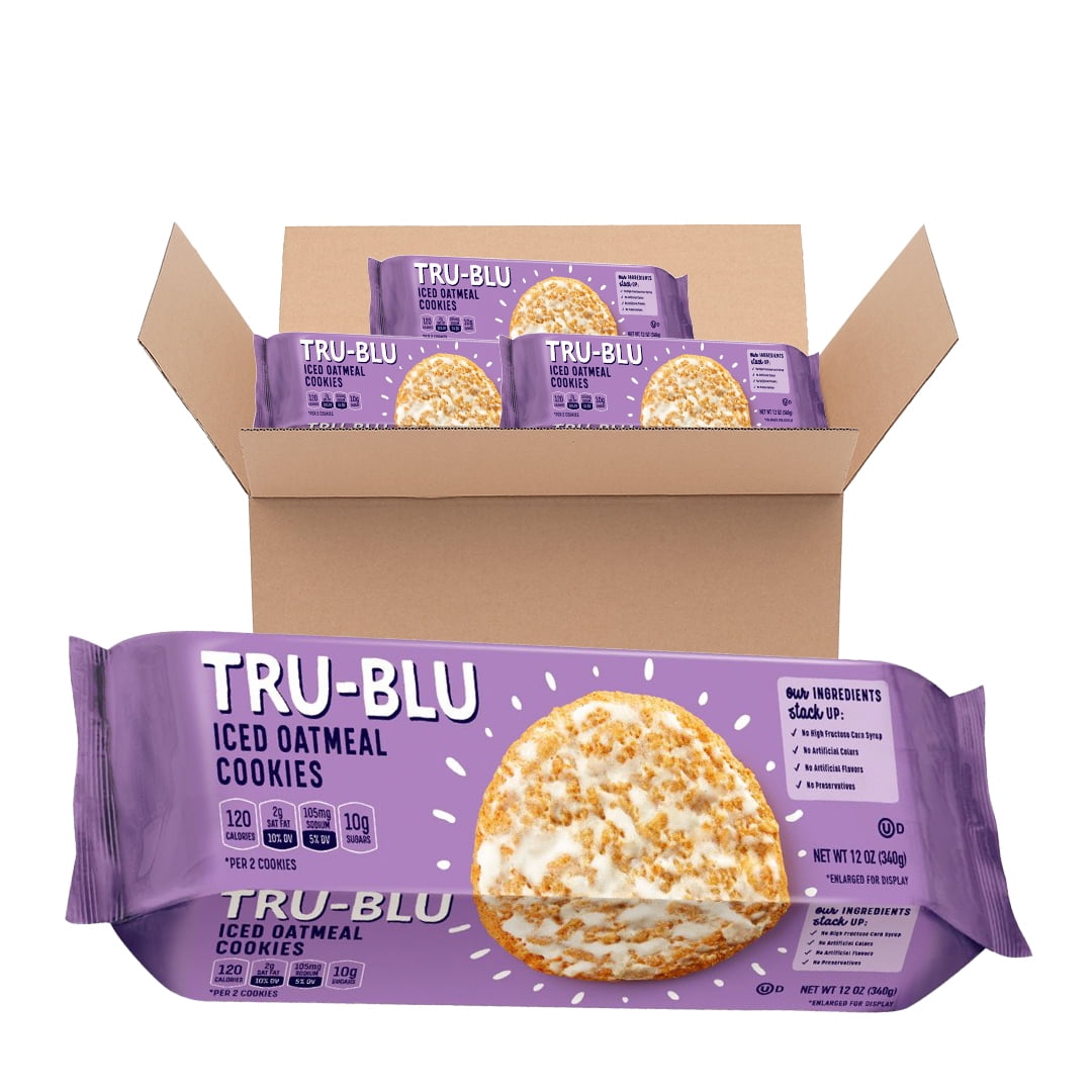 Tru Blu Iced Oatmeal Home Style Cookies, 12 oz, Pack of 3 - Walmart.com