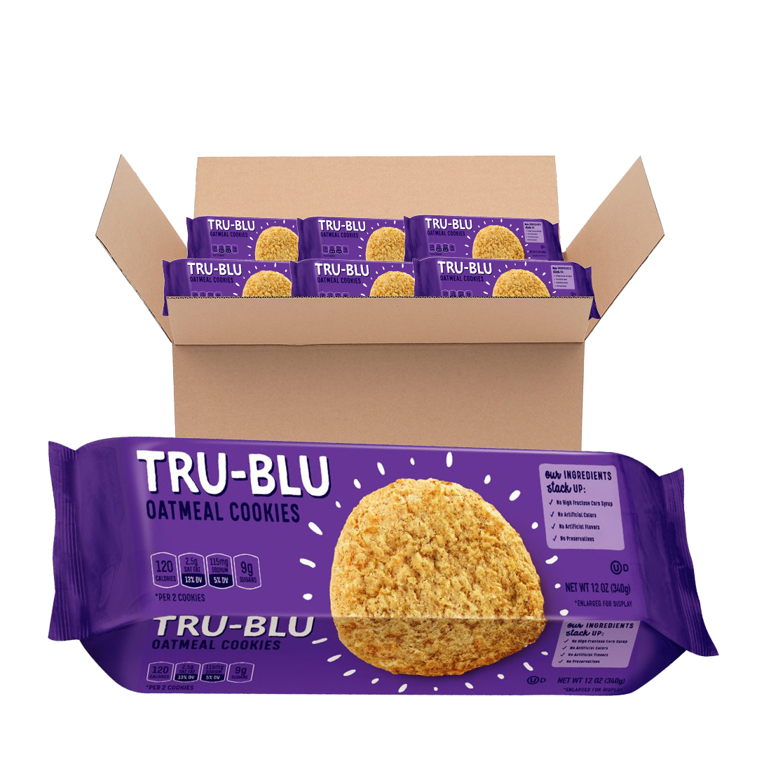 Tru Blu Oatmeal Home Style Cookies, 12 oz, Pack of 6 - Walmart.com