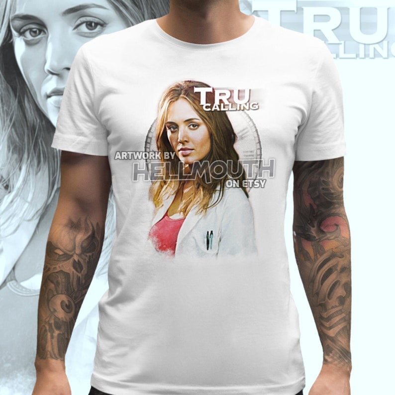Tru Calling - Eliza Dushku White T-Shirt. Men's and Women's all sizes ...