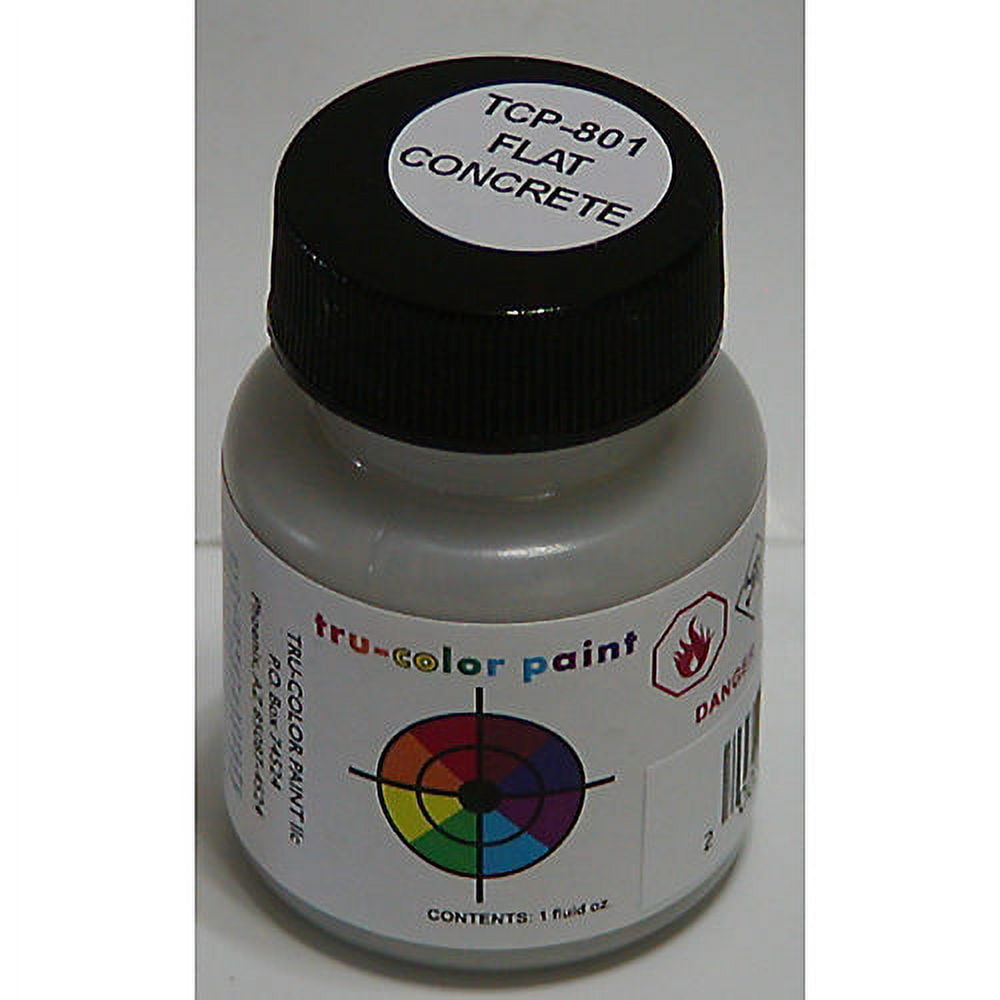 Tru-Color Paint Brushable Flat Concrete 1 oz TUP801 Train Paint ...