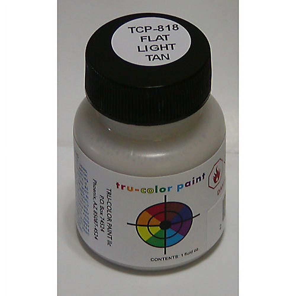 Tru-Color Paint Brushable Flat Light Tan 1 oz TUP818 Train Paint ...