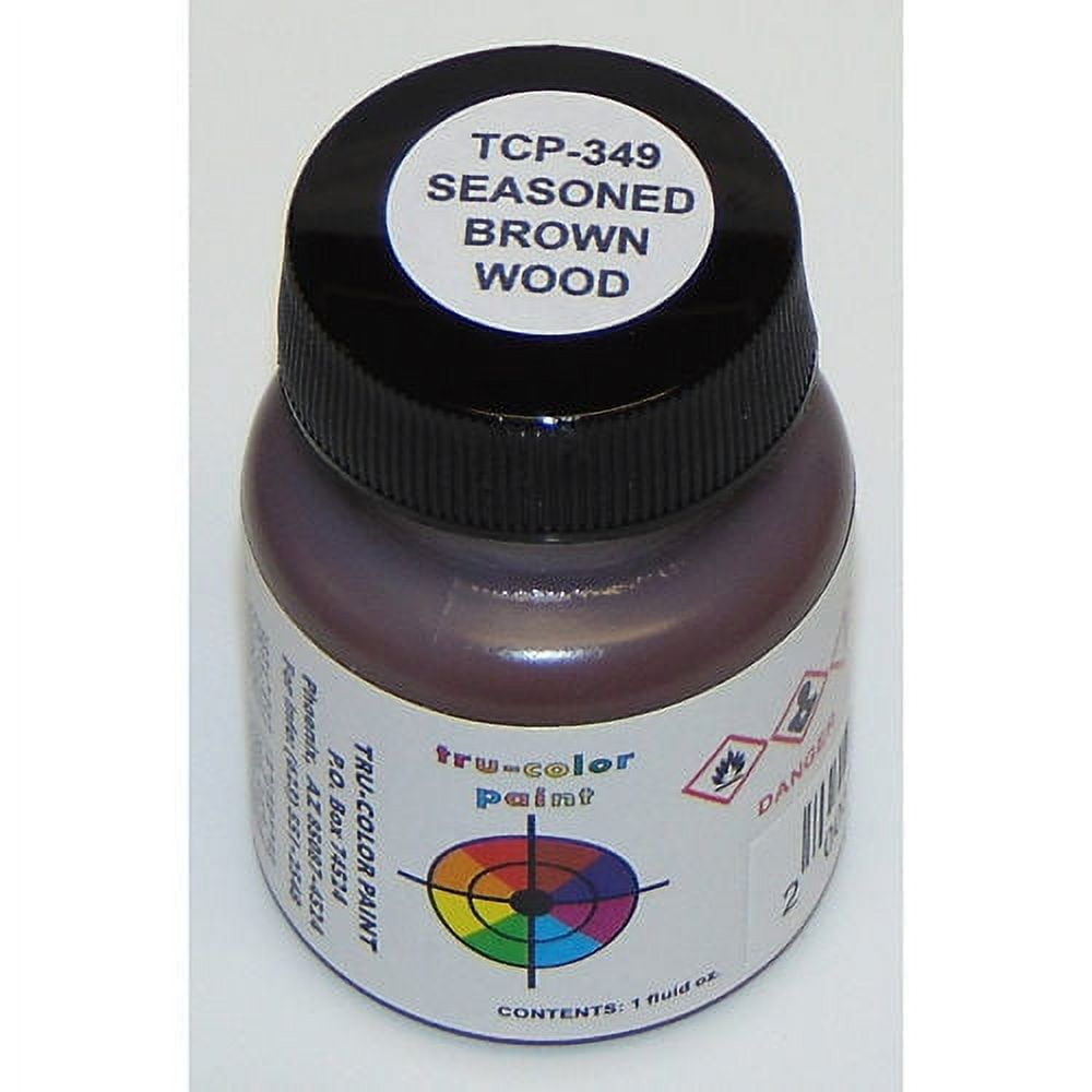 Tru-Color Paint Seasoned Brown Wood 1oz TUP349 Train Paint - Walmart.com