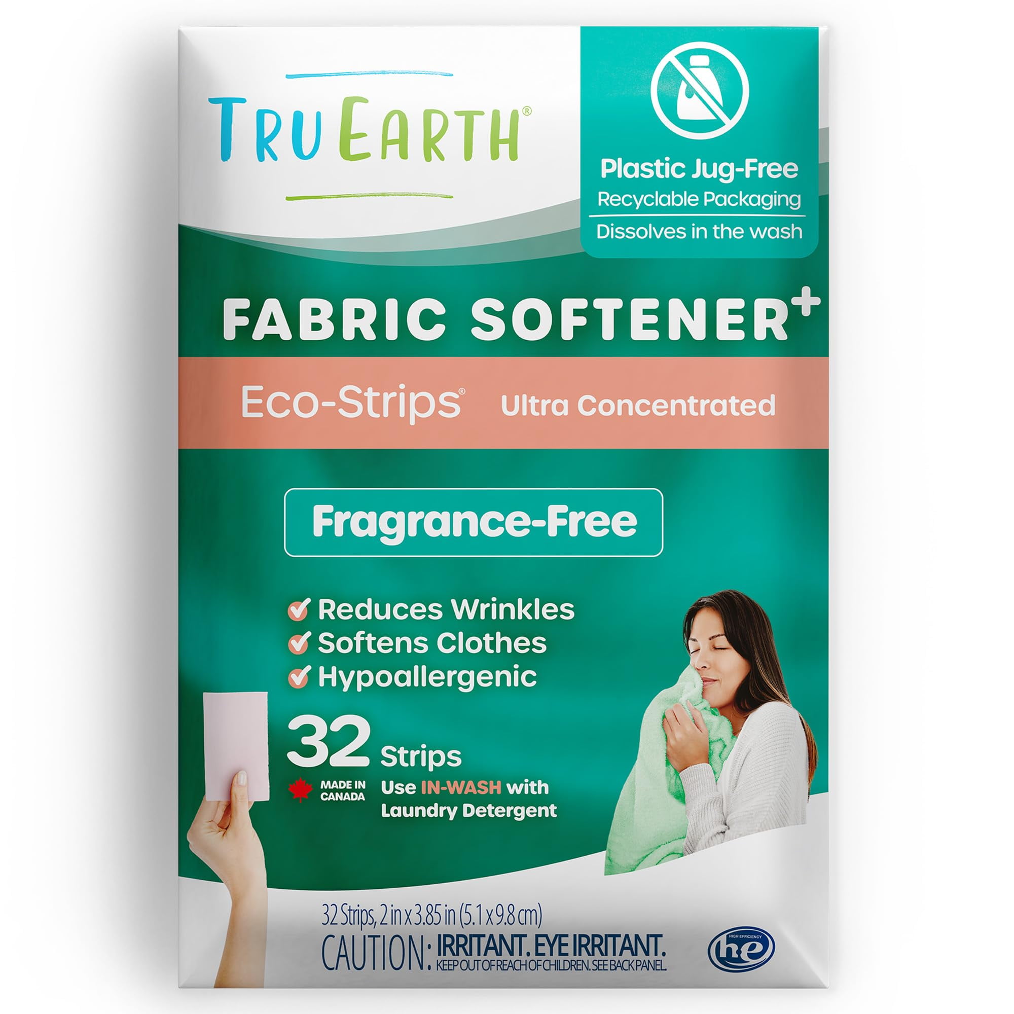 Tru Earth Fabric Softener Strips for Washing Machine, Alternative to ...