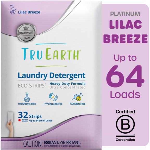 Earth Breeze Laundry Detergent Sheets, Fresh Scent, 60 Loads, Eco ...
