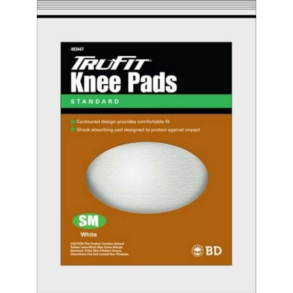 Tru-Fit Contoured Knee Pad, White, Small HSA/FSA Eligible - Walmart.com