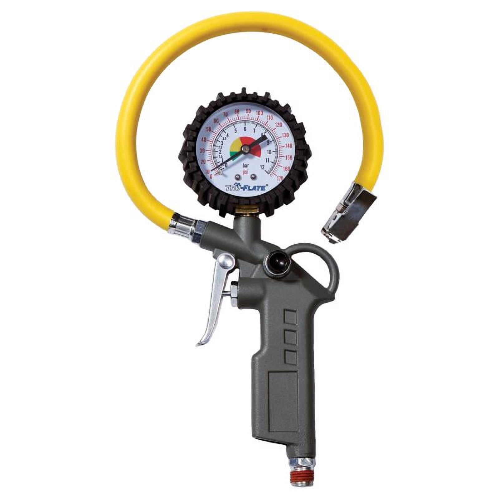 Tru-Flate Plastic Inflator Gauge with Hose 1/4 in. NPT 174 psi 1 pc ...