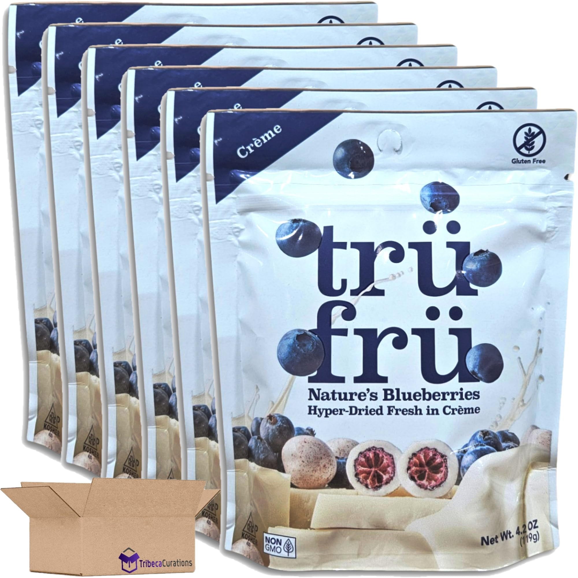 Tru Fru Creme Covered Hyper-Dried Fresh Blueberries Value Pack | 4.2 ...