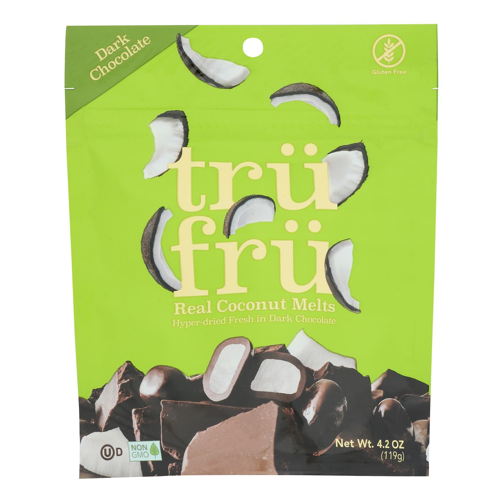 Tru Fru Dark Chocolate Coconut Melts - Case of 6 - 4.2 OZ - Walmart.com