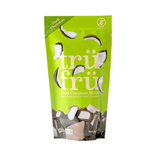 Tru Fru Hyper-Dried Coconut Melts Coated in Dark Chocolate, Grab & Go Snack (2.1 oz) - Walmart.com
