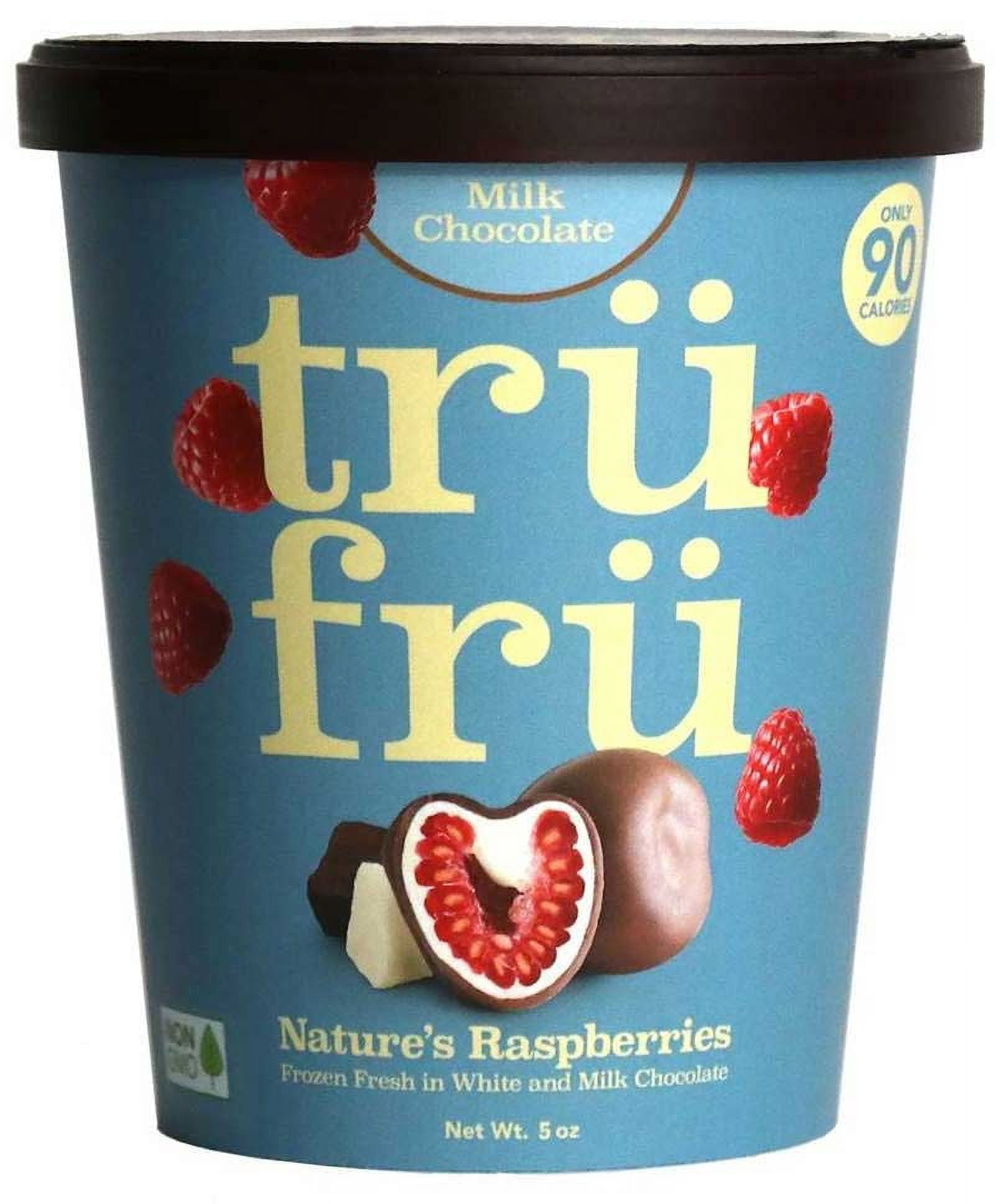 Tru Fru Hyper-Chilled Frozen Fruit, Dark Berries Dipped in White and ...