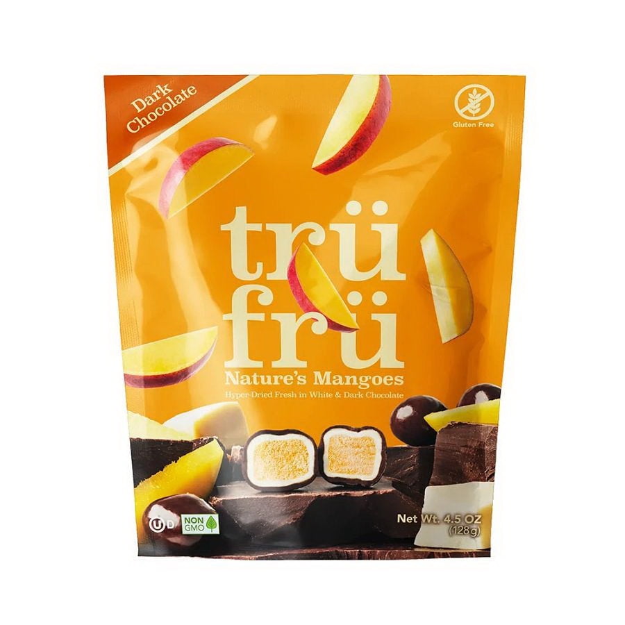 Tru Fru Hyper-Dried Mango in White & Dark Chocolate 4.5 oz. - Walmart.com