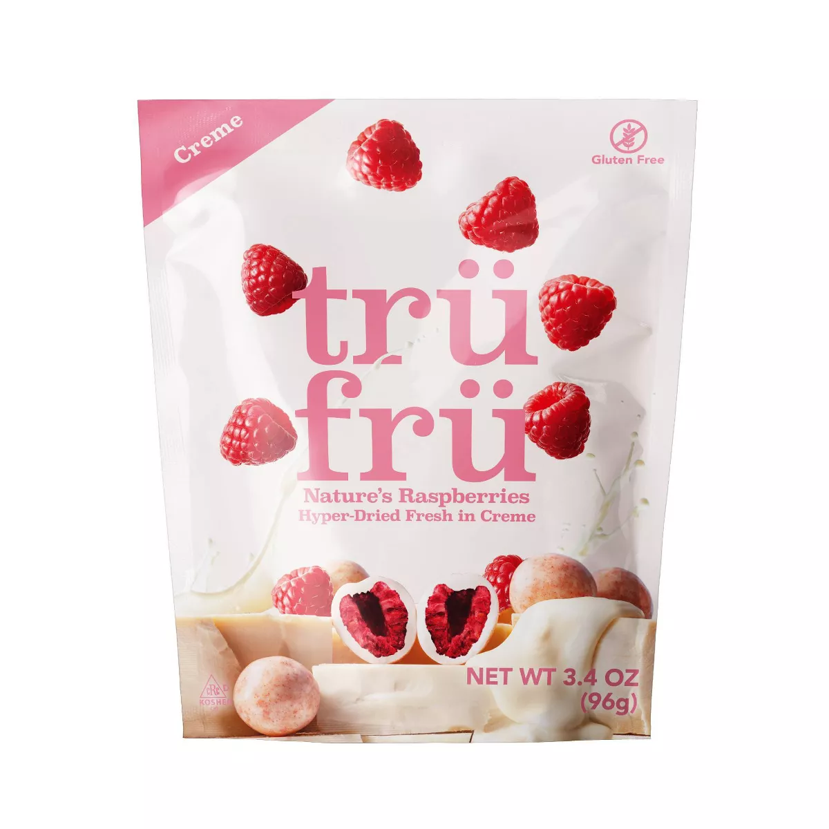 Tru Fru Freeze Dried Raspberries & Cr me, 3.4 oz - Walmart.com