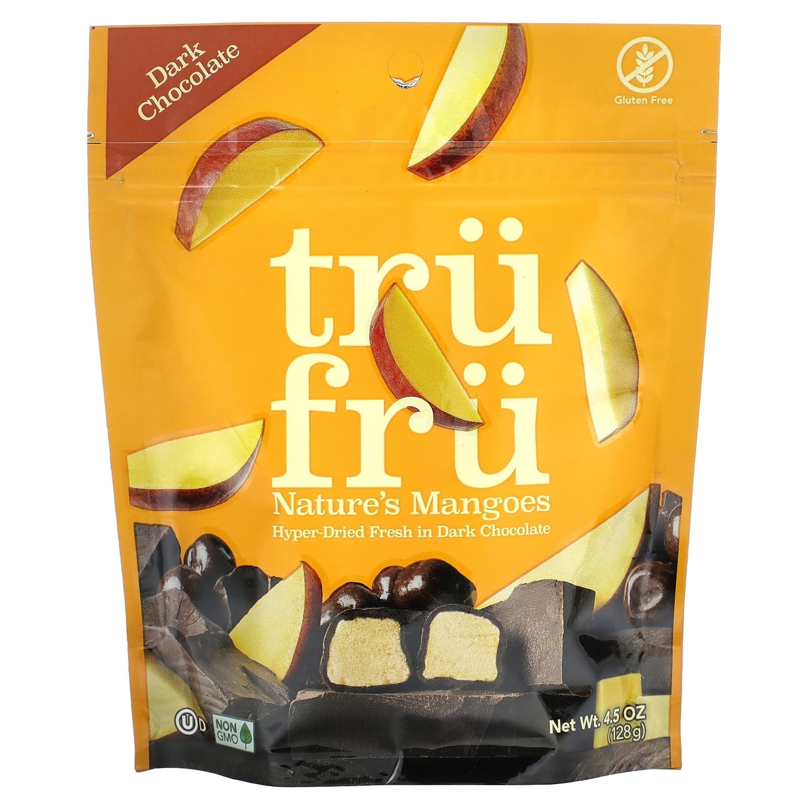 Tru Fru, Nature's Mangoes, Dark Chocolate, 4.5 oz (128 g) Pack of 4 ...