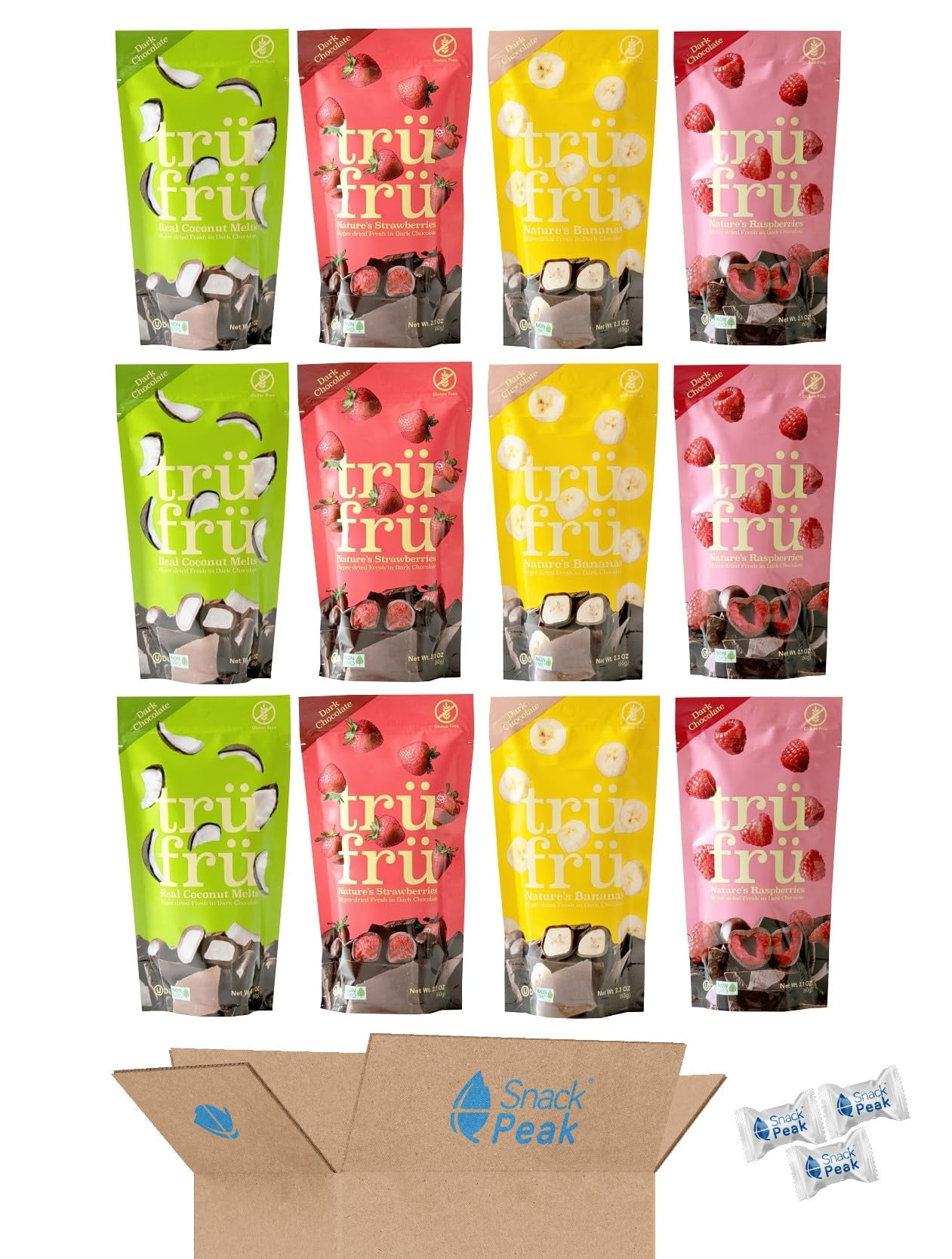 Tru Fru Snack Peak CM31 Variety Gift Box - Dark Chocolate Strawberries ...