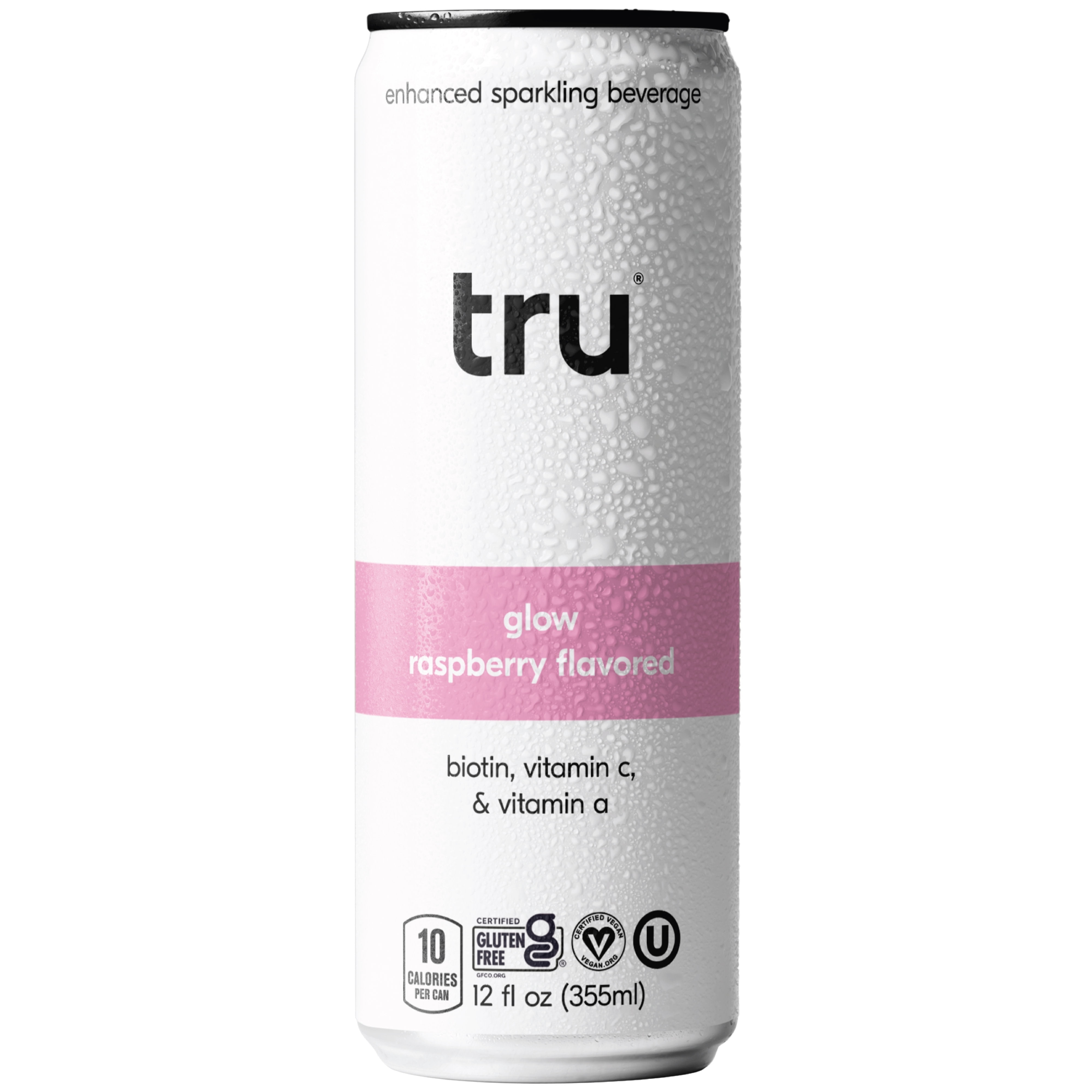 Tru Glow Seltzer, Sparkling Water with Biotin, Vitamin C, Vitamin A ...