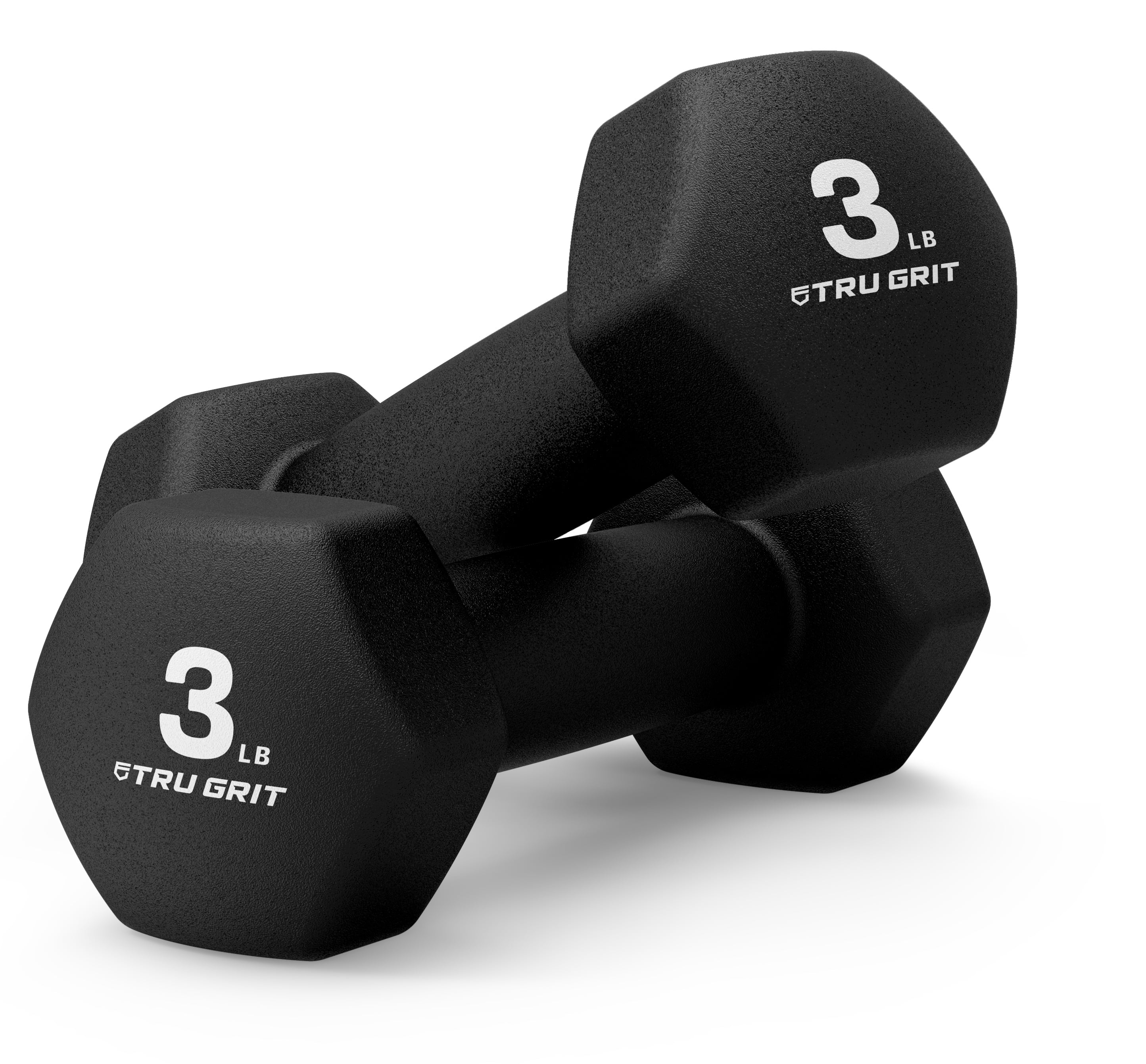 Tru Grit Fitness 3lb Neoprene Dumbbell Pair - Walmart.com