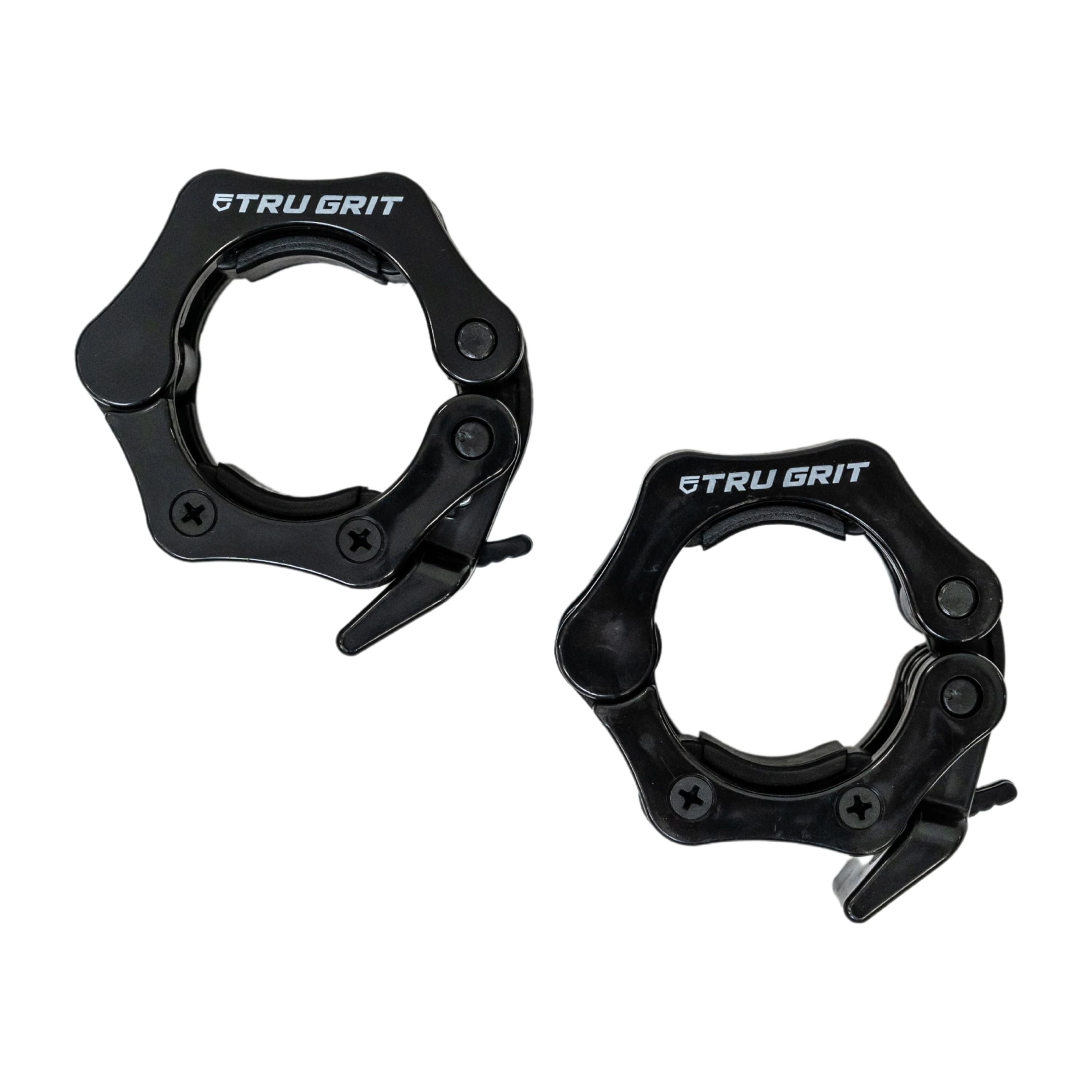 Tru Grit Fitness Black Barbell Collars - Quick Release Nylon - Walmart.com