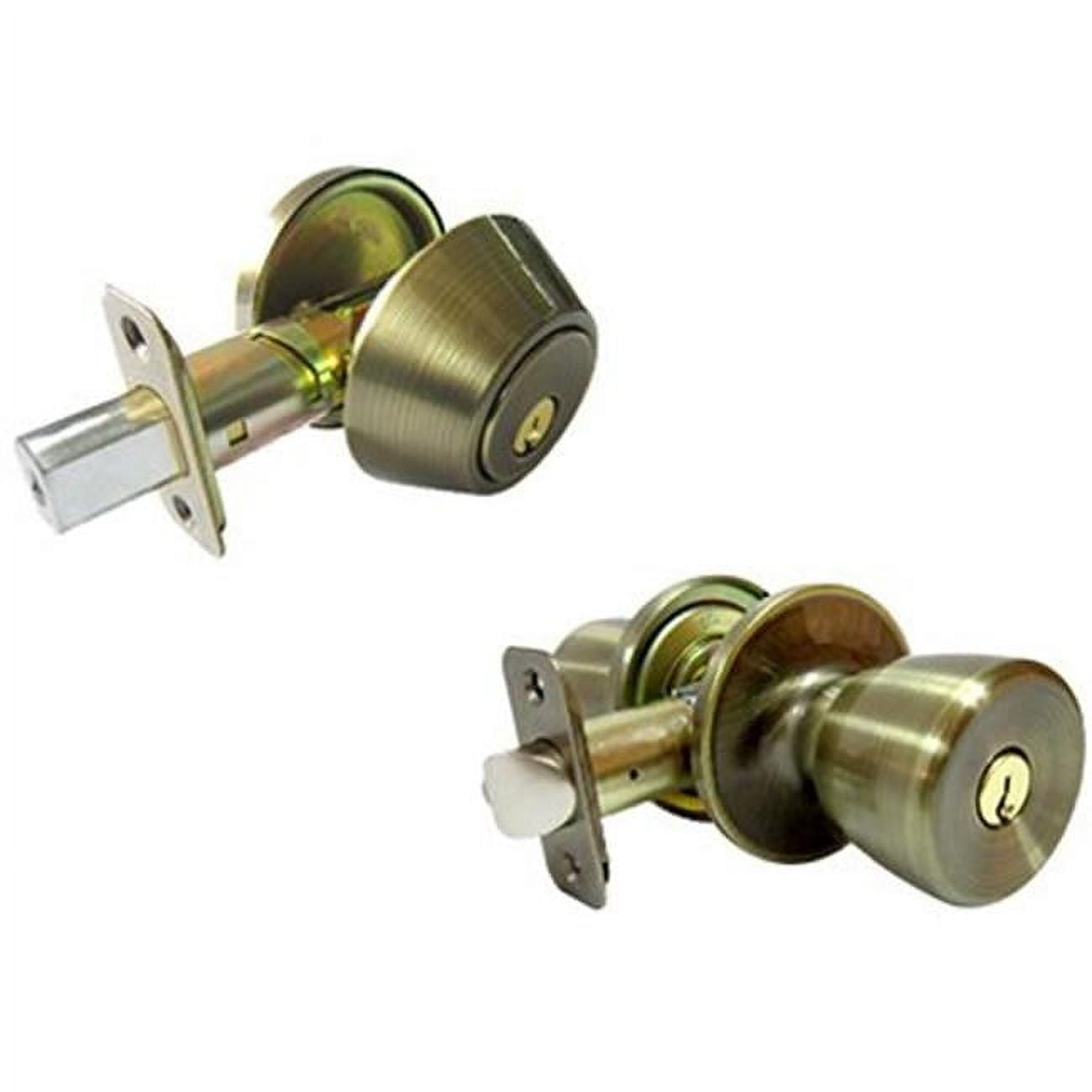 Tru-Guard Combination Lockset - Antique Brass - Walmart.com
