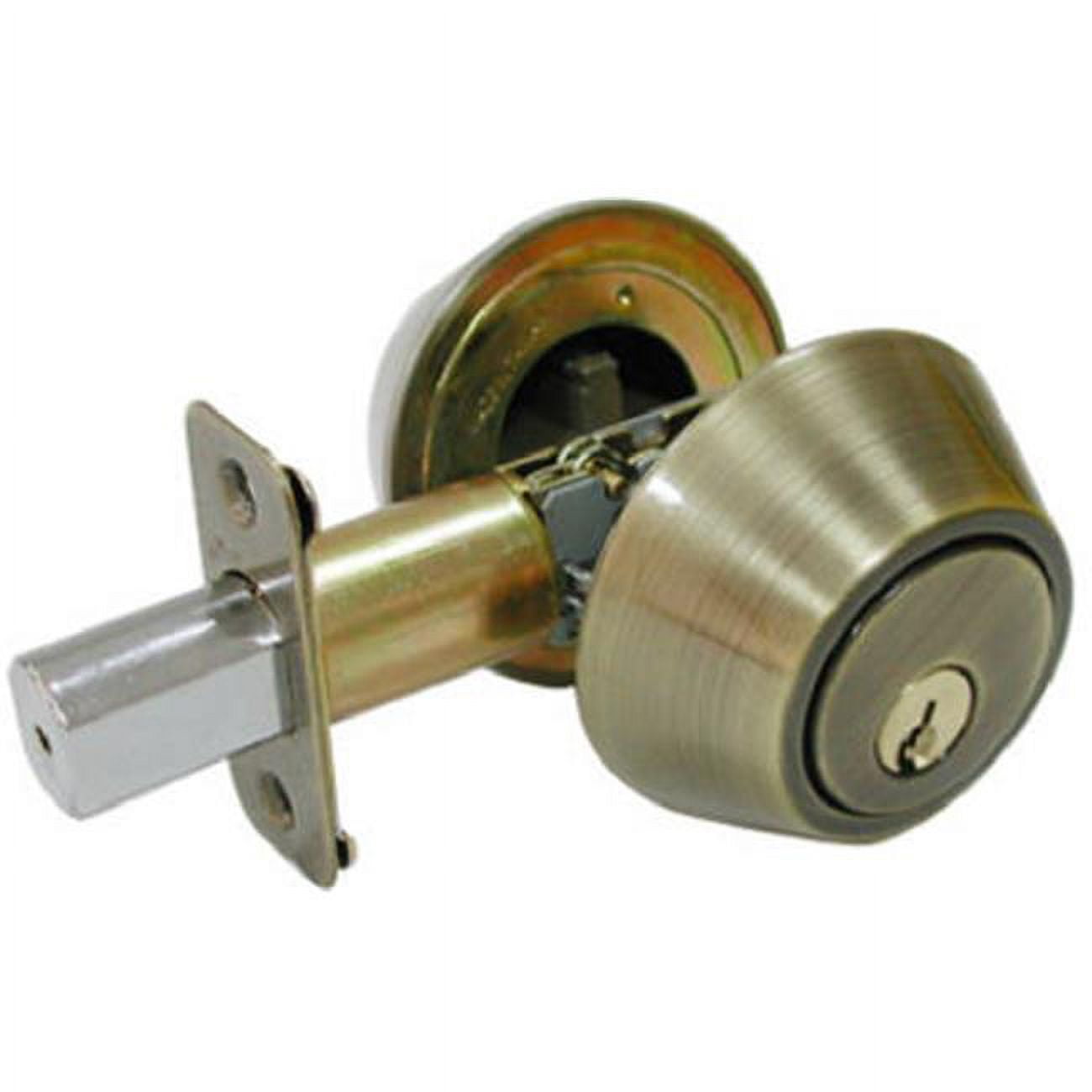 Tru-Guard DL82 KA3 Antique Brass Double Cylinder Deadbolt, Pack of 3 ...