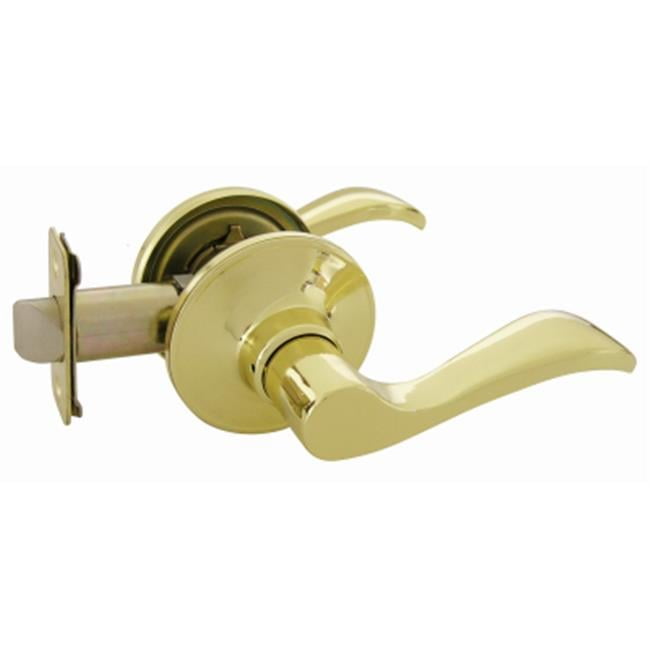Tru-Guard Reversible Bergamo Wave Lever Privacy Lockset - Aged Bronze ...