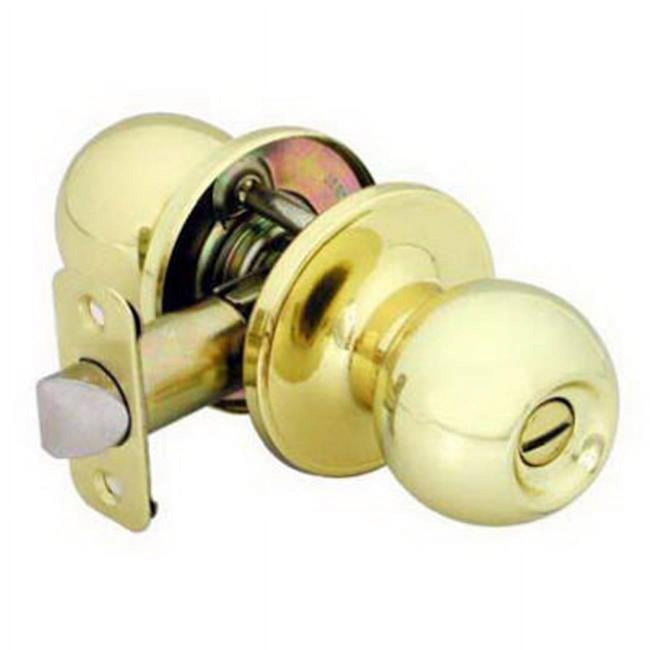 Tru-Guard T3710 Polished Brass, Ball Privacy Lockset - Walmart.com