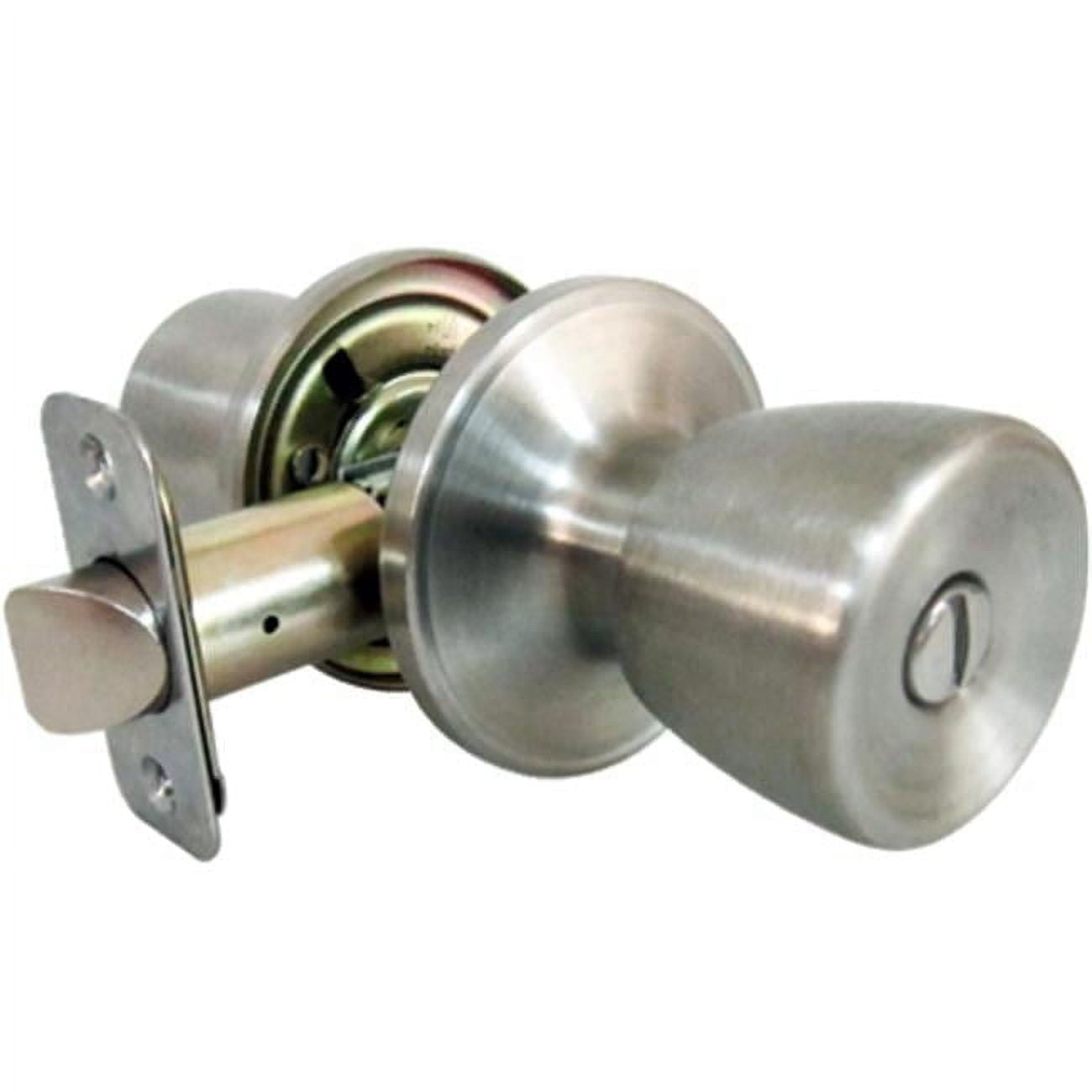Tru-Guard Tulip Style Knob Privacy Lockset, Stainless Steel - Walmart.com