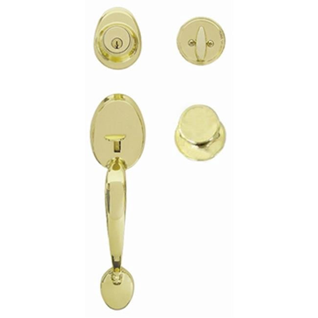 Tru-Guard Wilmington Handle Set - Polished Brass - Walmart.com
