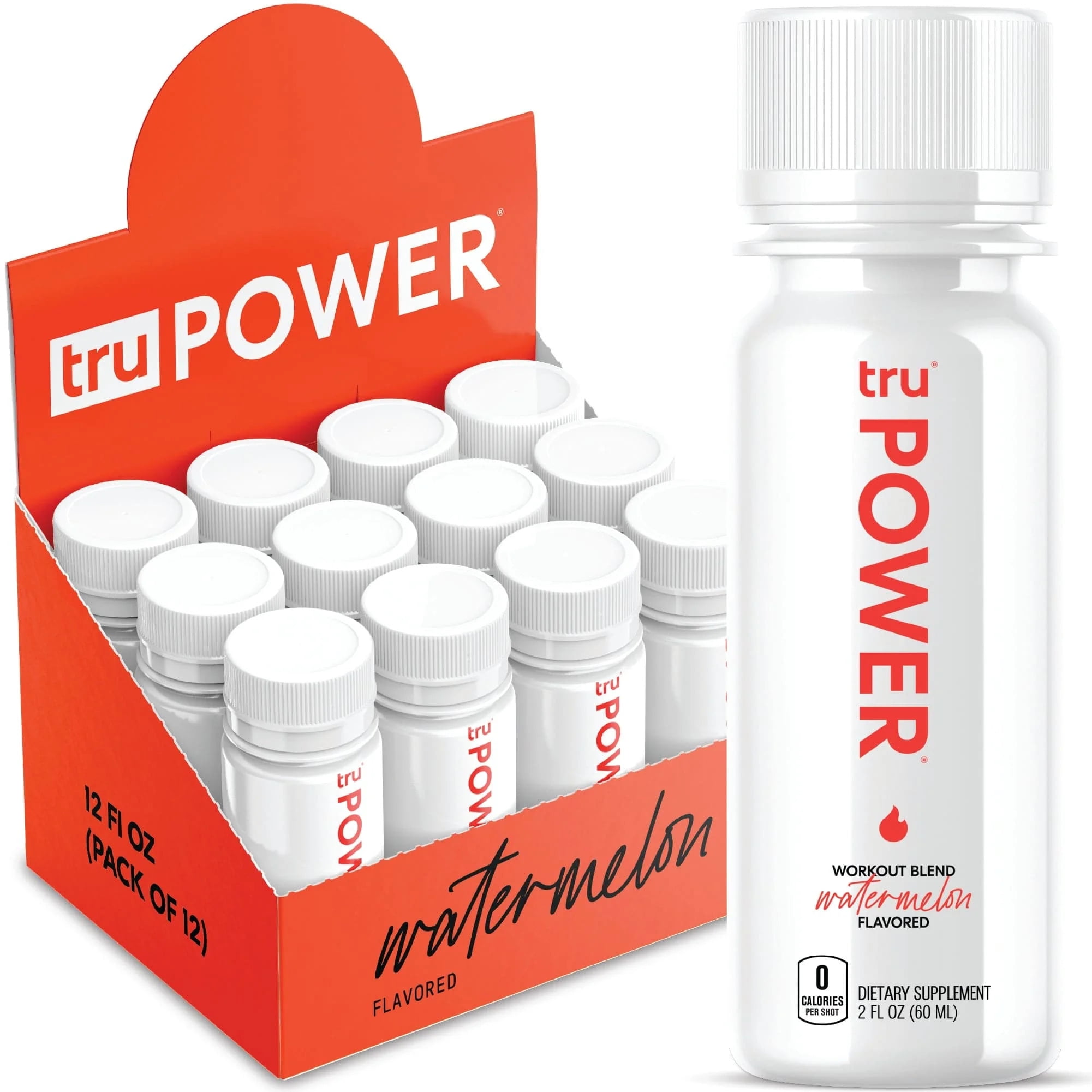 Tru Power Shot, Watermelon Extra Strength Pre Workout Clean Energy ...