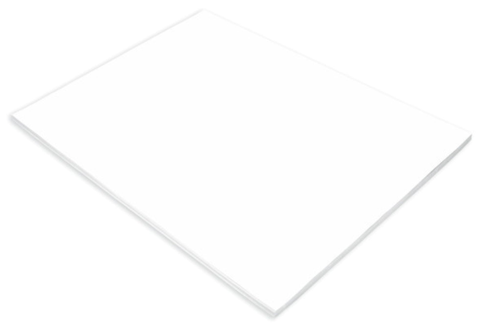 Tru-Ray Construction Paper, 76lb, 18 X 24, White, 50/pack | Bundle of 5 ...