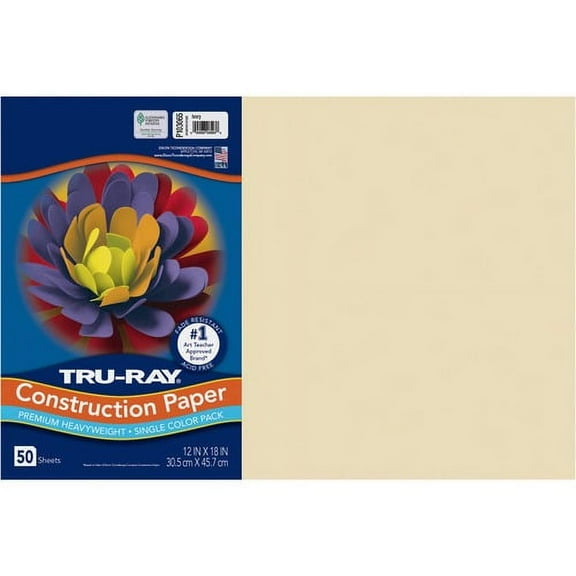 Tru-Ray Extra Large Construction Paper, 24 x 36 Inches, Black, 50 ...