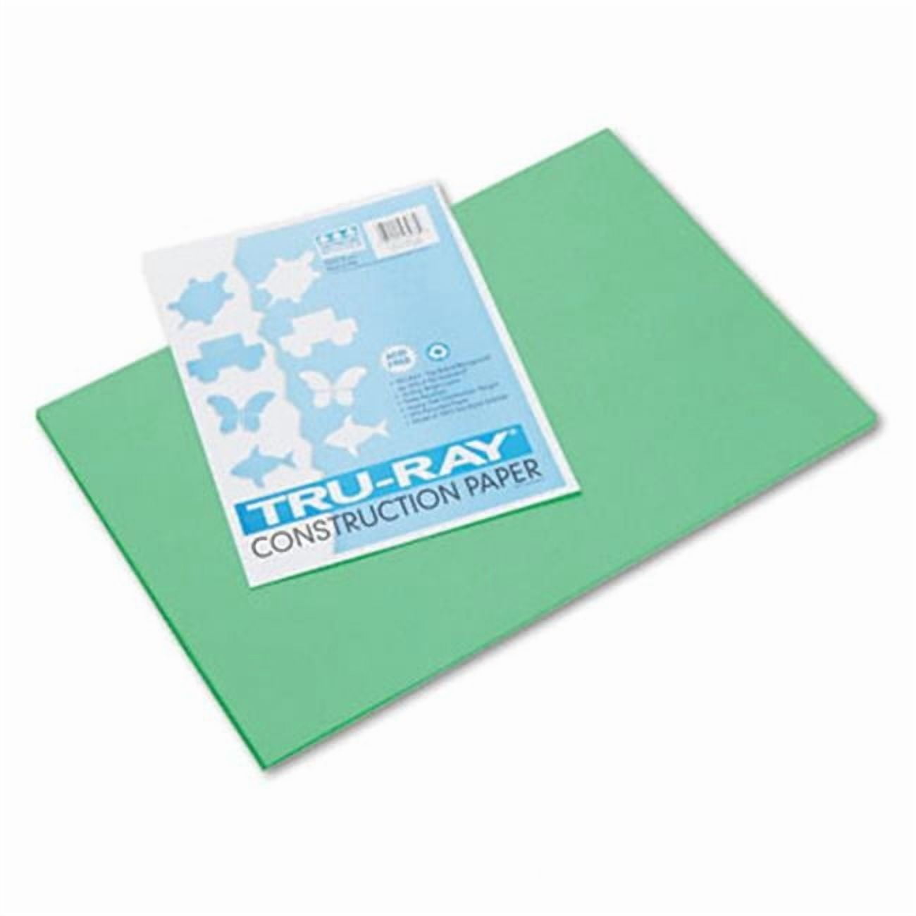 Tru-Ray Construction Paper - Festive Green - 12 x 18 - 50 Sheets/Pack ...