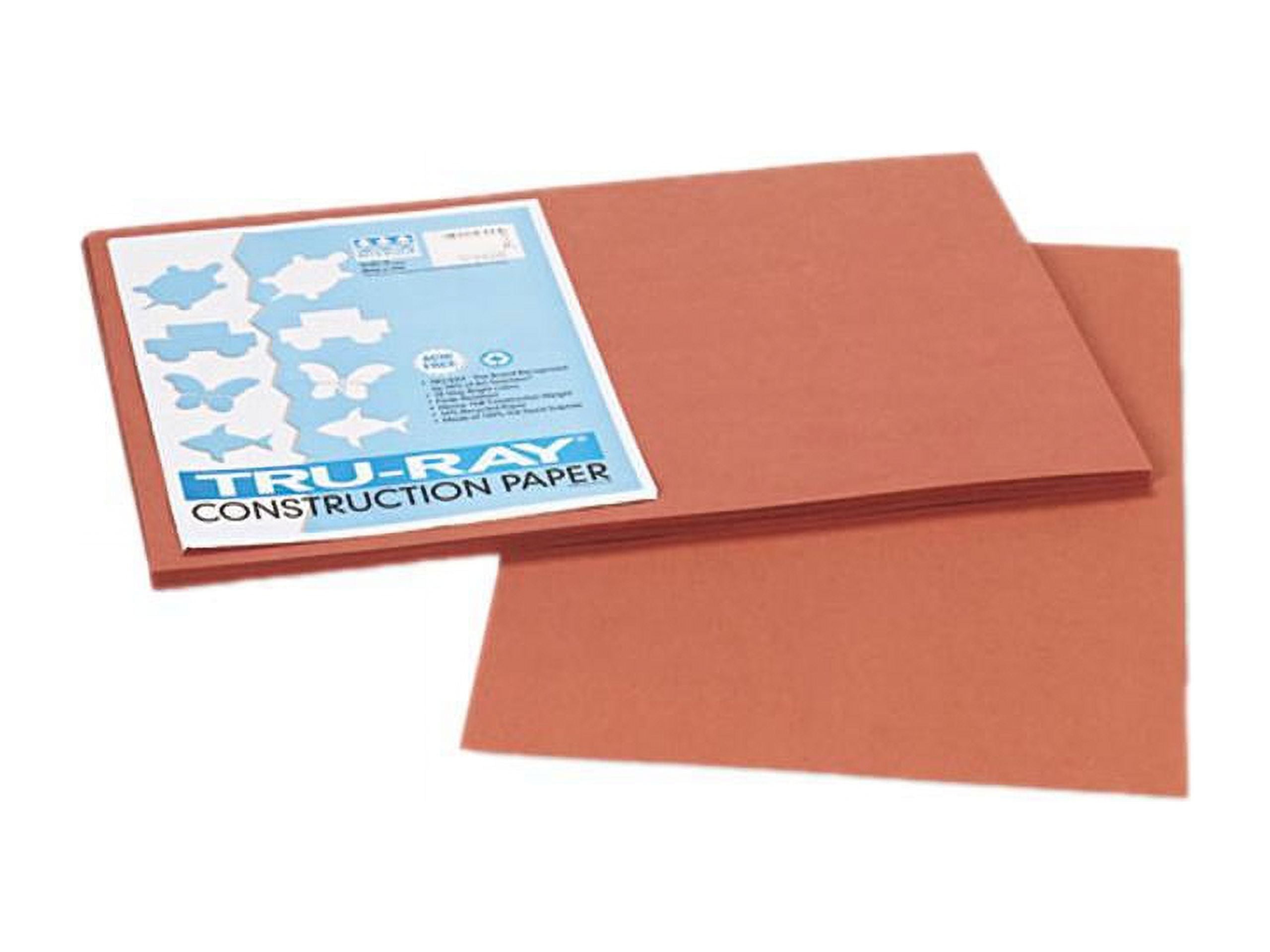 Tru-Ray Sulphite Construction Paper, 12 x 18 Inches, Warm Brown, 50 ...