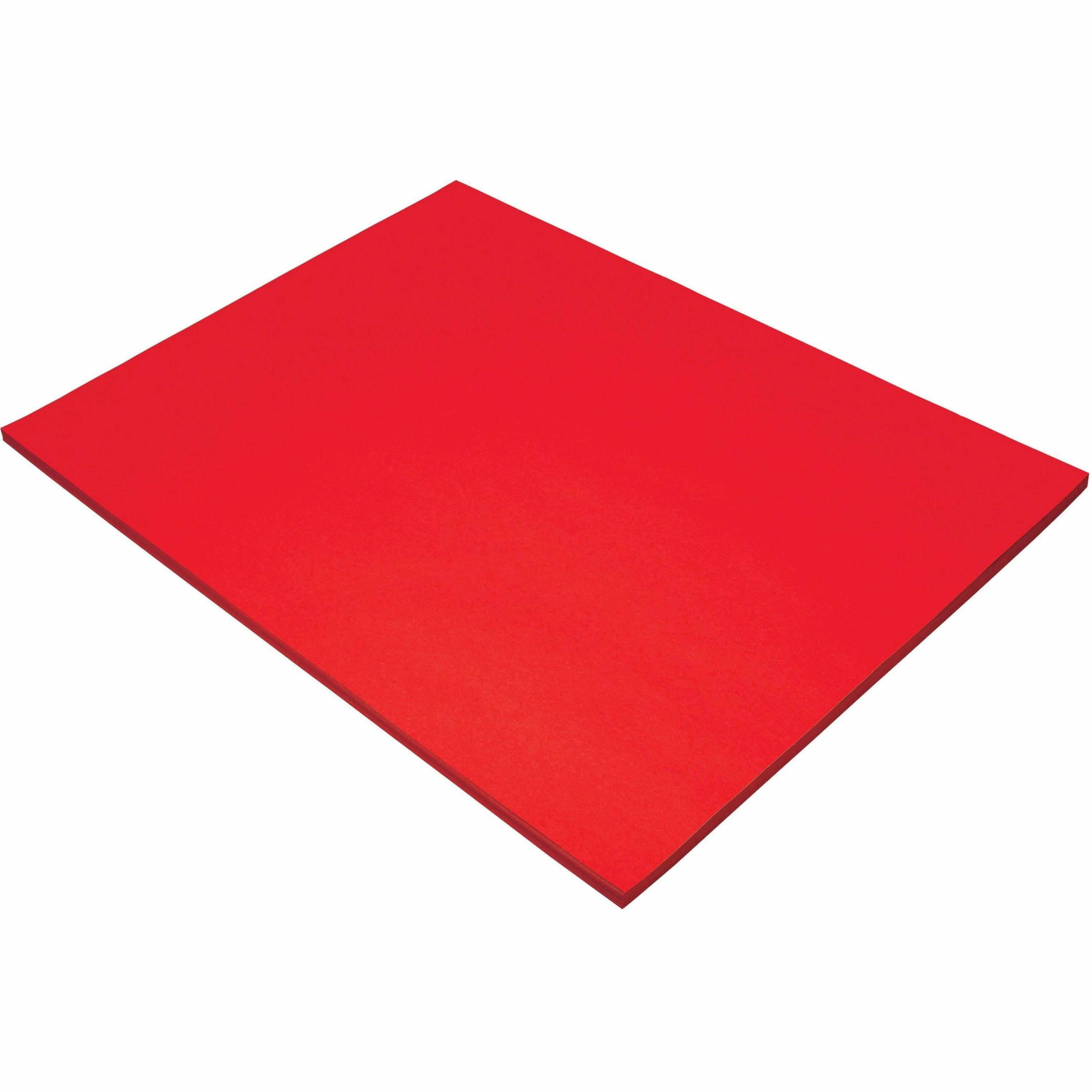 Tru-Ray Sulphite Construction Paper, 18 x 24 Inches, Festive Red, 50 ...