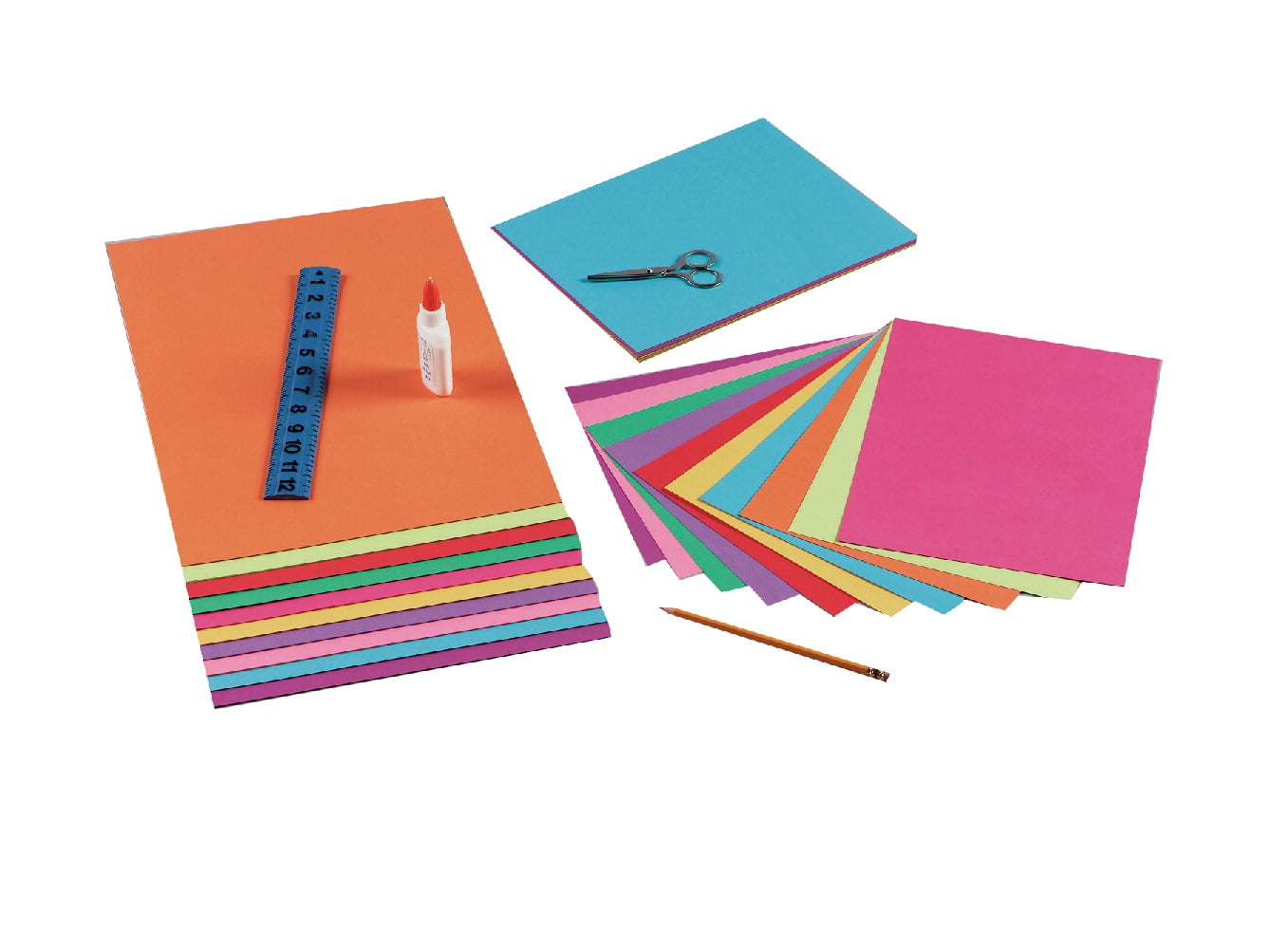 Tru-Ray Pack of 50 Colored Sulphite Construction Paper, 9 x 12 Inches ...