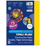 Pacon, Construction Paper, 9x12" Yellow 50 ct, Ideal for Art Projects ...