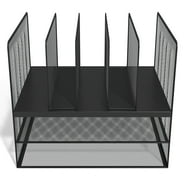 TRU RED Matte Black Wire Mesh File Organizer for Office Desk, Letter ...