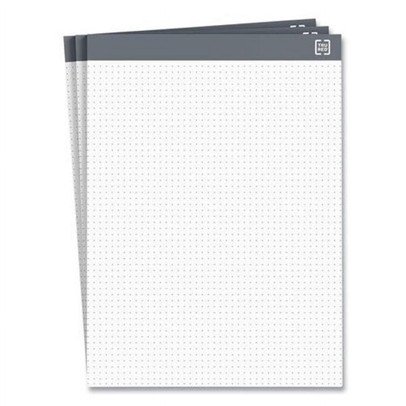 Tru Red TUD59957 8.5 x 11 in. Dotted Rule Writing Pad, White - 50 Per ...