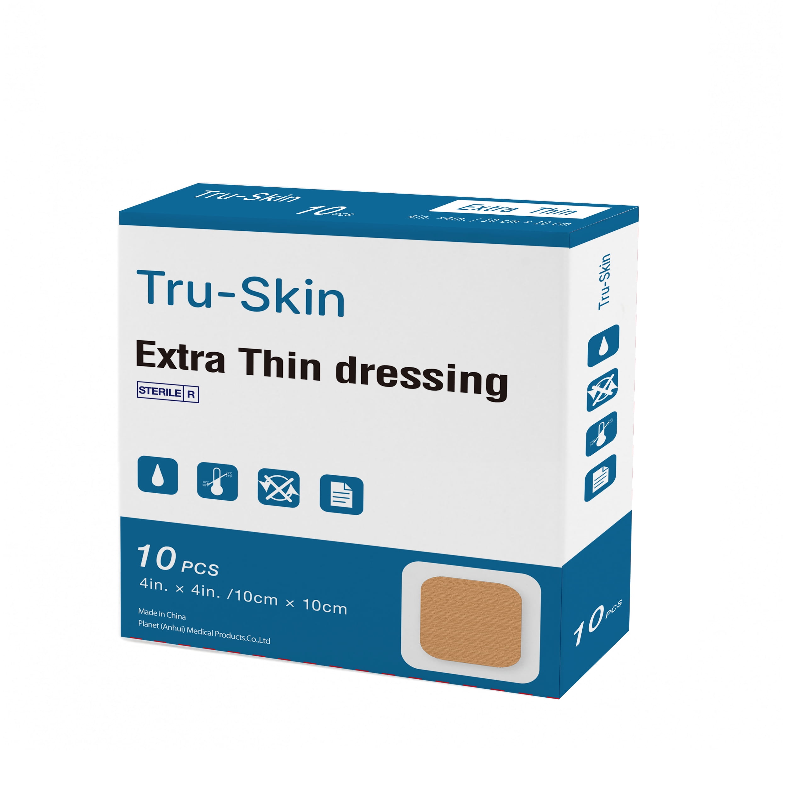 Tru-Skin Hydrocolloid Dressing Value Pack, 4 inches x 4 inches, Big ...