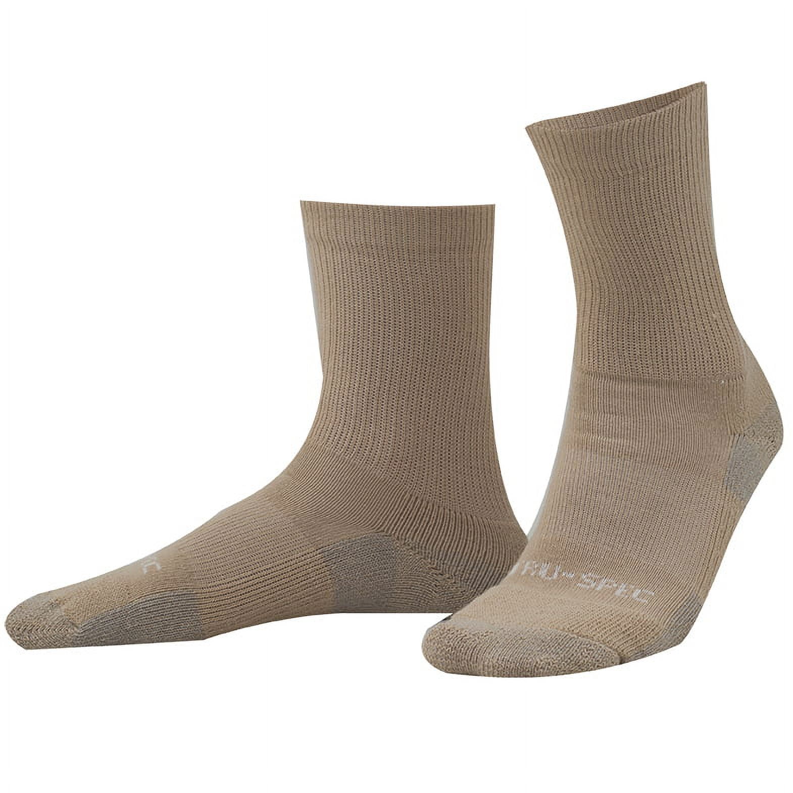 Tru-Spec 6" Tactical Performance Socks Tan Large - Walmart.com