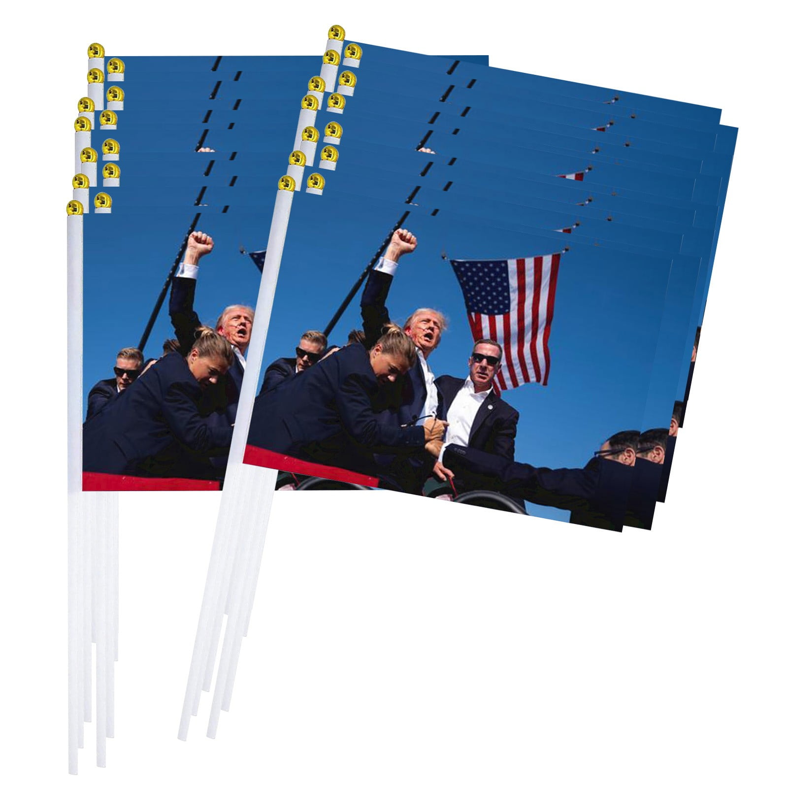 Tru p Shooting Flags 2024 Flags 8.27x5.5IN DoubleSided Outdoor Hand ...