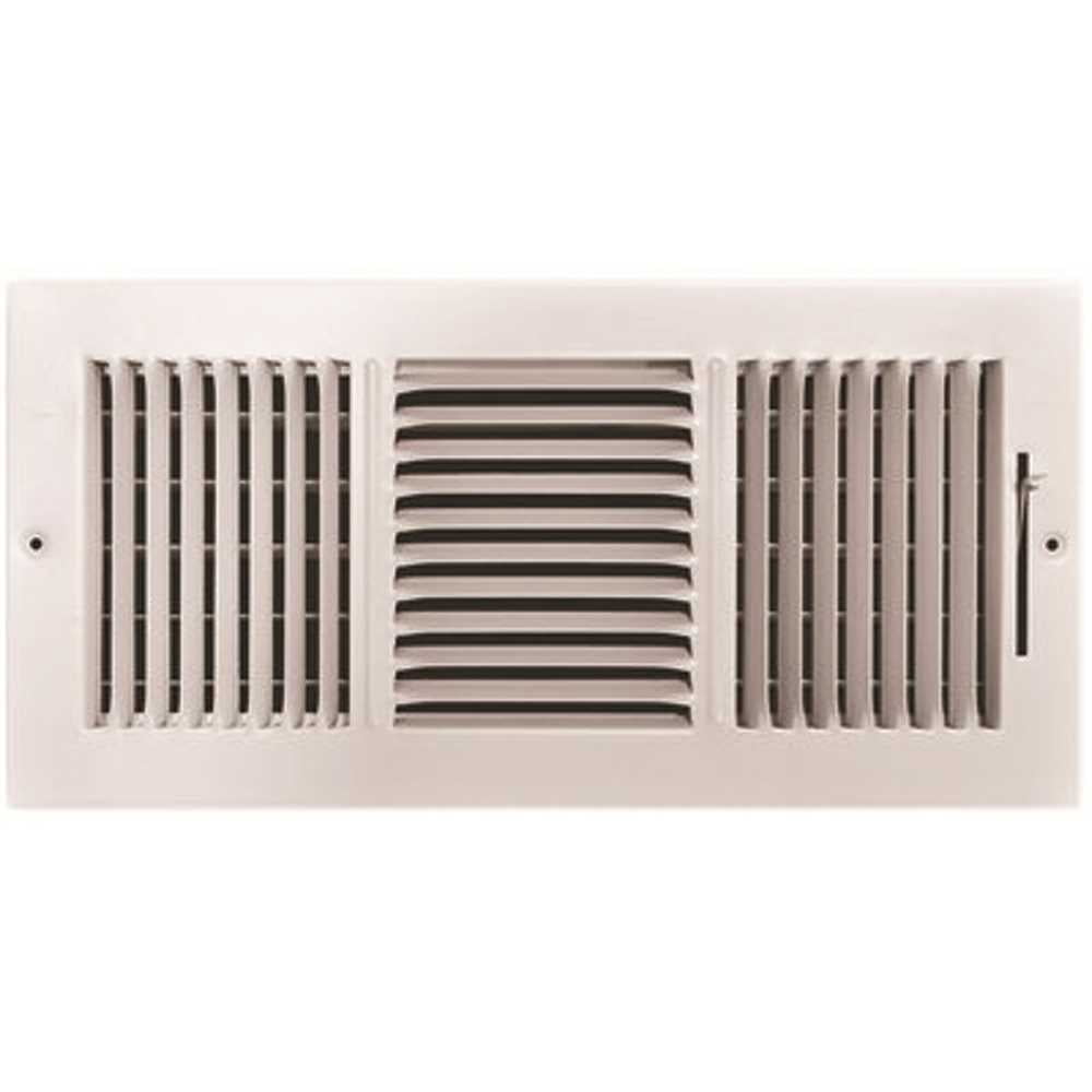 TruAire 103M 14X06 14 in. x 6 in. 3-Way Steel Wall/Ceiling Register ...