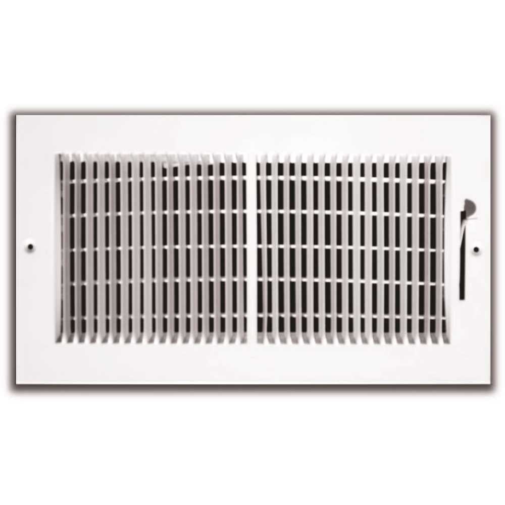TruAire 132M 12X04 12 in. x 4 in. 2-Way 1/3 in. Fin Spaced Wall/Ceiling ...