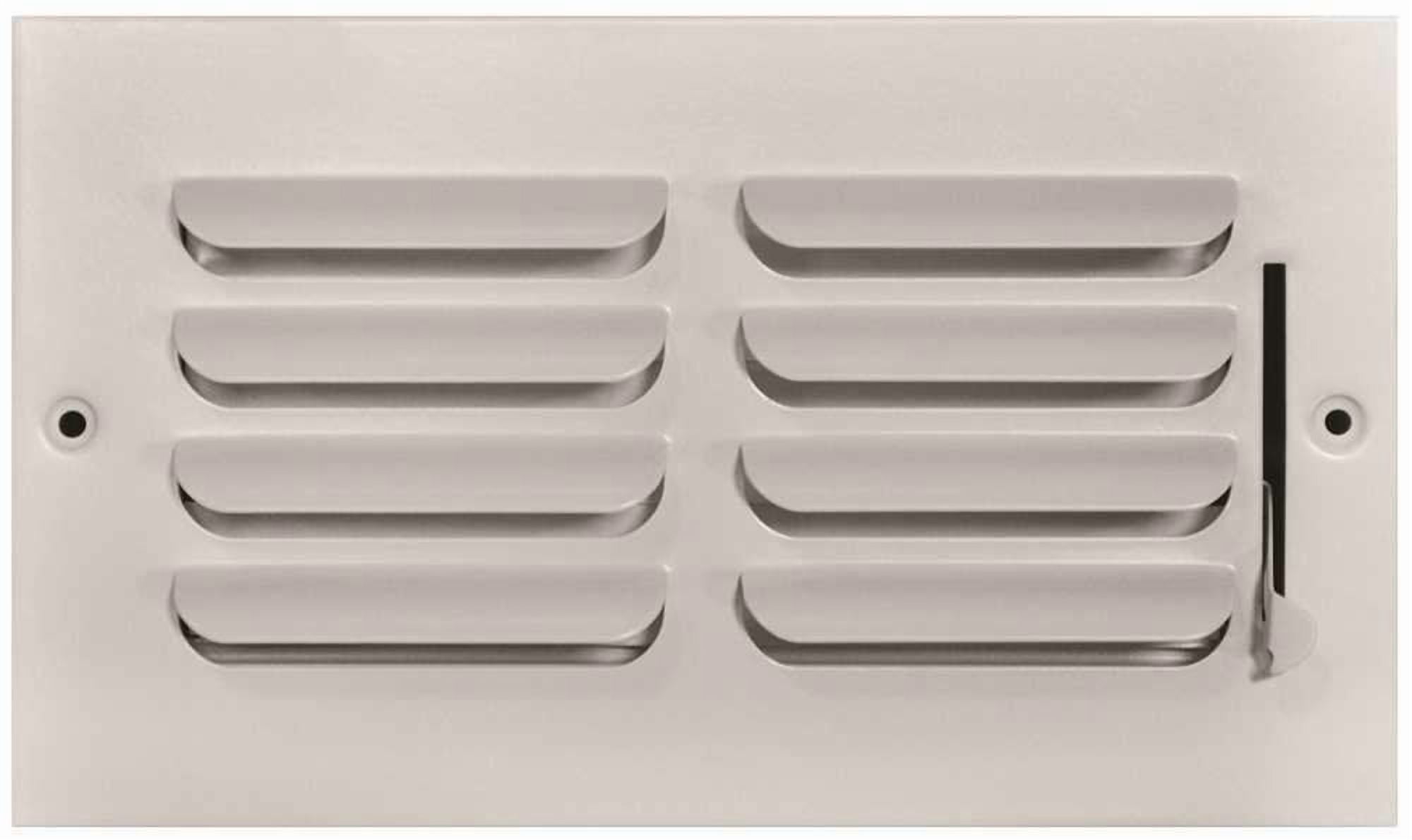 TruAire 14 in. x 8 in. 1 Way Fixed Curved Blade Wall/Ceiling Register ...