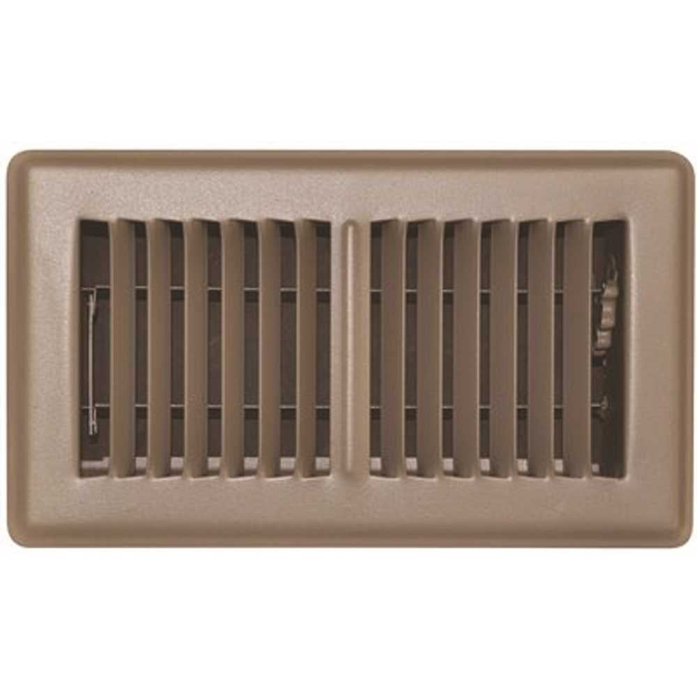 TruAire 150MB 06X14 STAMPED FACE FLOOR REGISTER, 6 IN. X 14 IN., BROWN ...