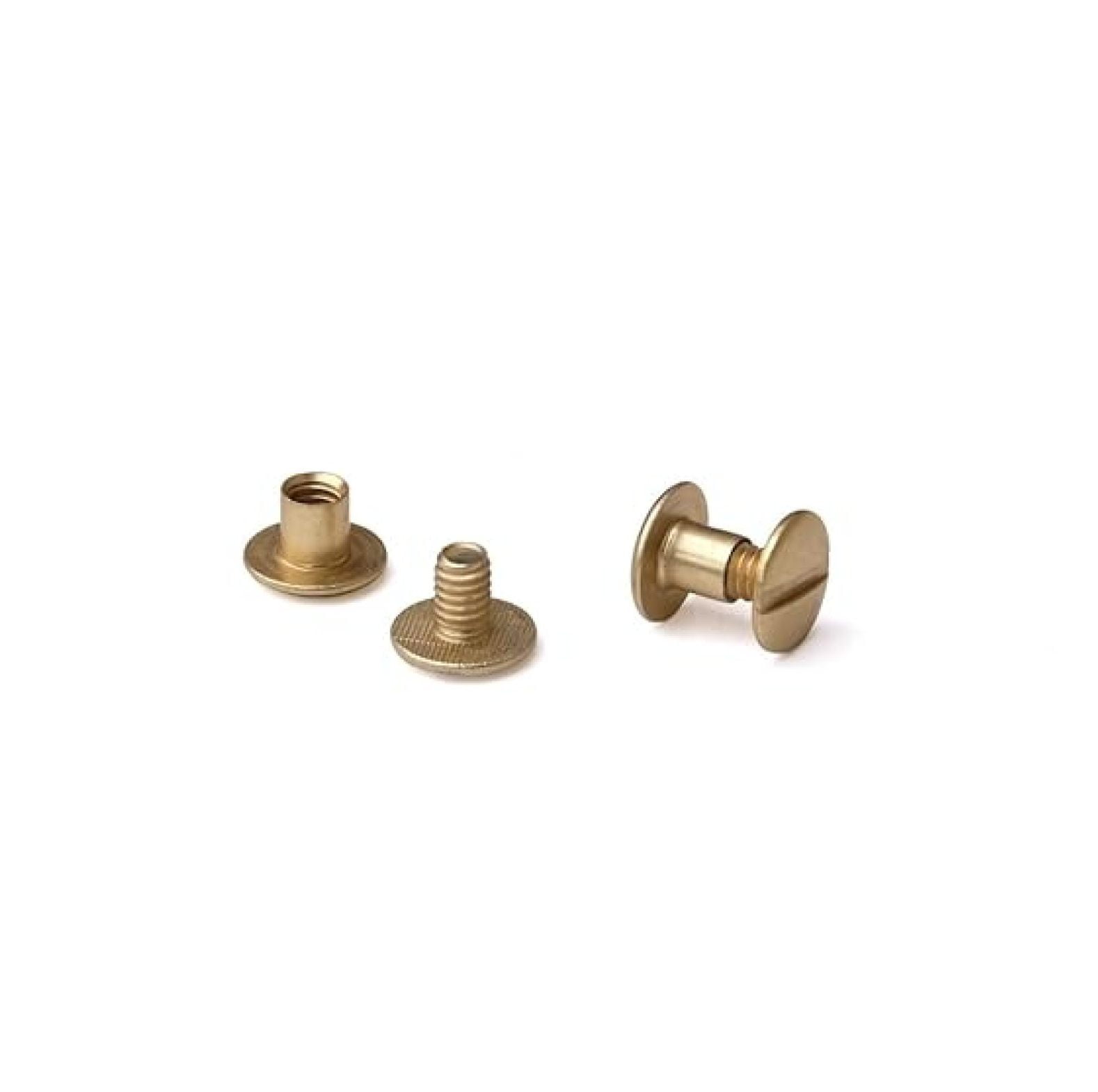 TruBind Chicago Screw Posts - 3/16 inch Brass Book Binding Screws ...