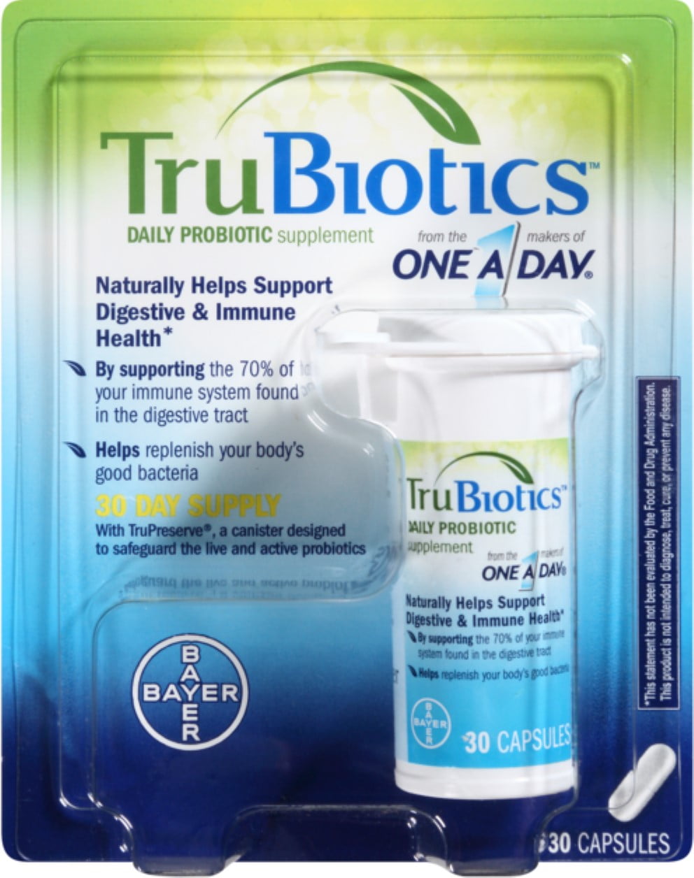 TruBiotics Daily Probiotic Supplement Capsules 30 ea - Walmart.com