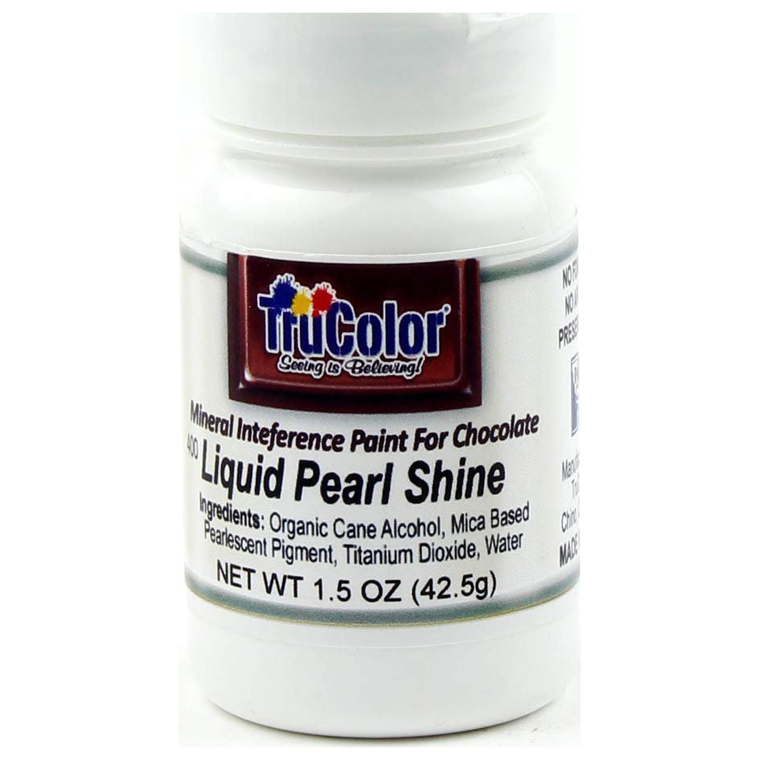 TruColor Liquid Shine 100-Percent-Natural Metallic Pearl Food Color ...