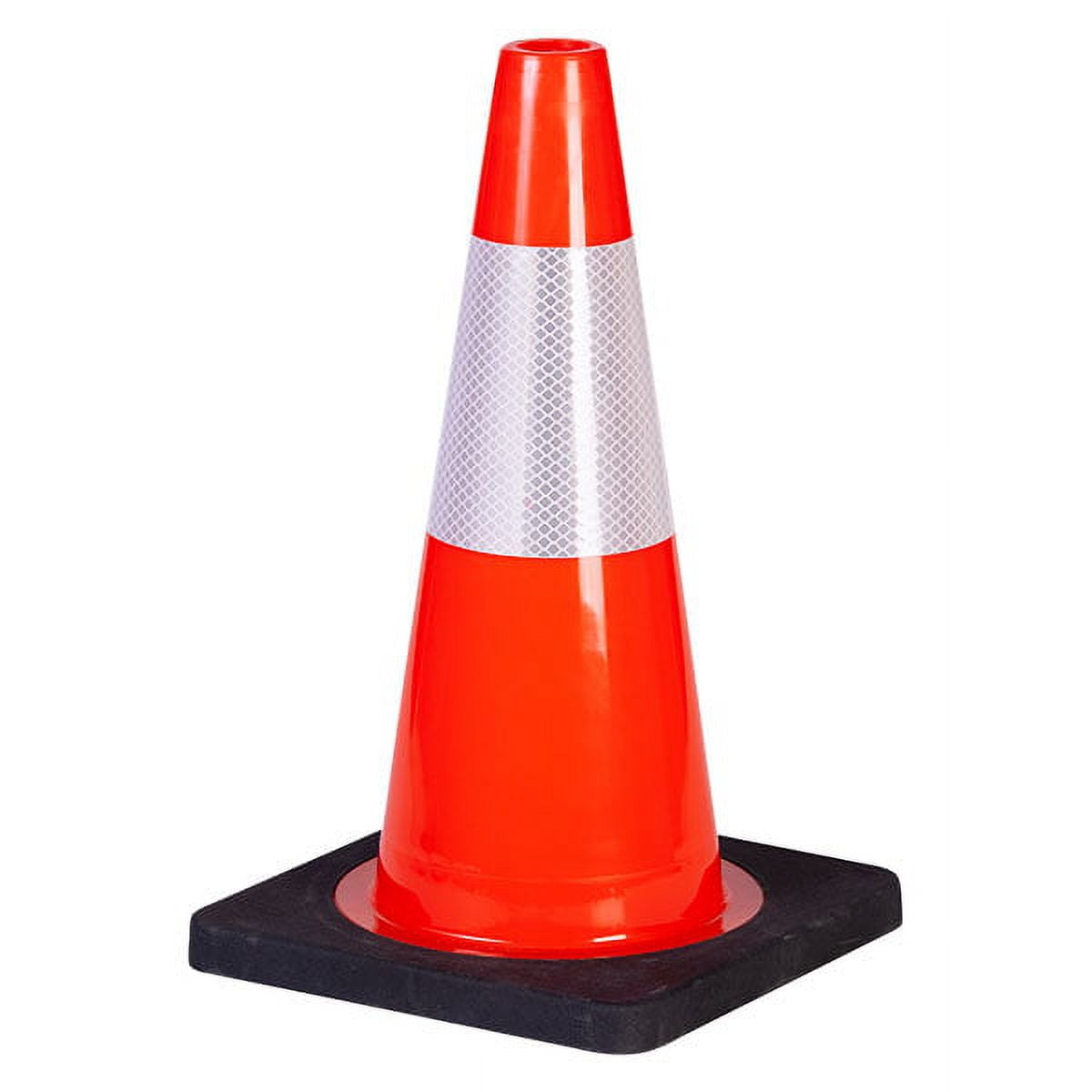 TruForce™ Traffic Cones w/ Rubberized Black Base - Walmart.com