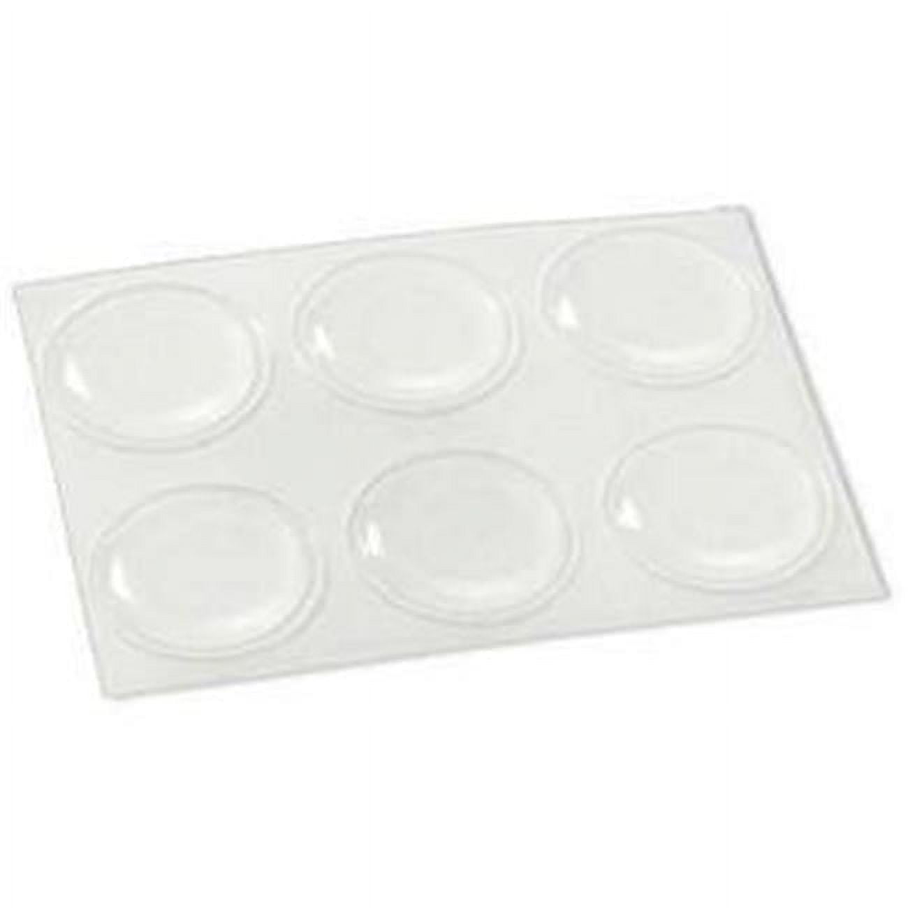 TruGuard 23123TV Vinyl Bumpers, Self-Adhesive, Clear, Round, 3/4-In., 6 ...