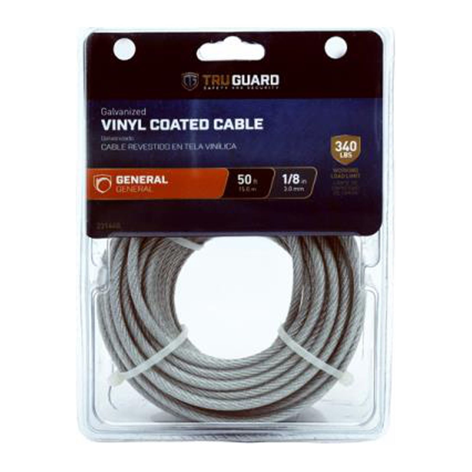 TruGuard 5977011TG Vinyl-Coated Cable, 1/8-In. x 50-Ft. - Quantity 5 ...